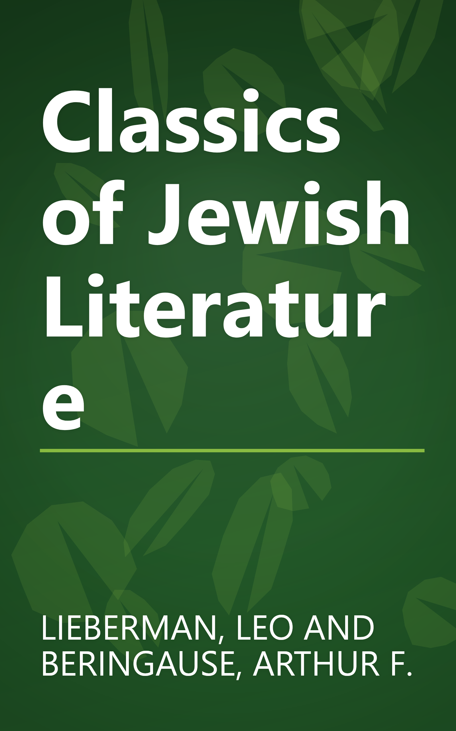 Classics of Jewish Literature book cover