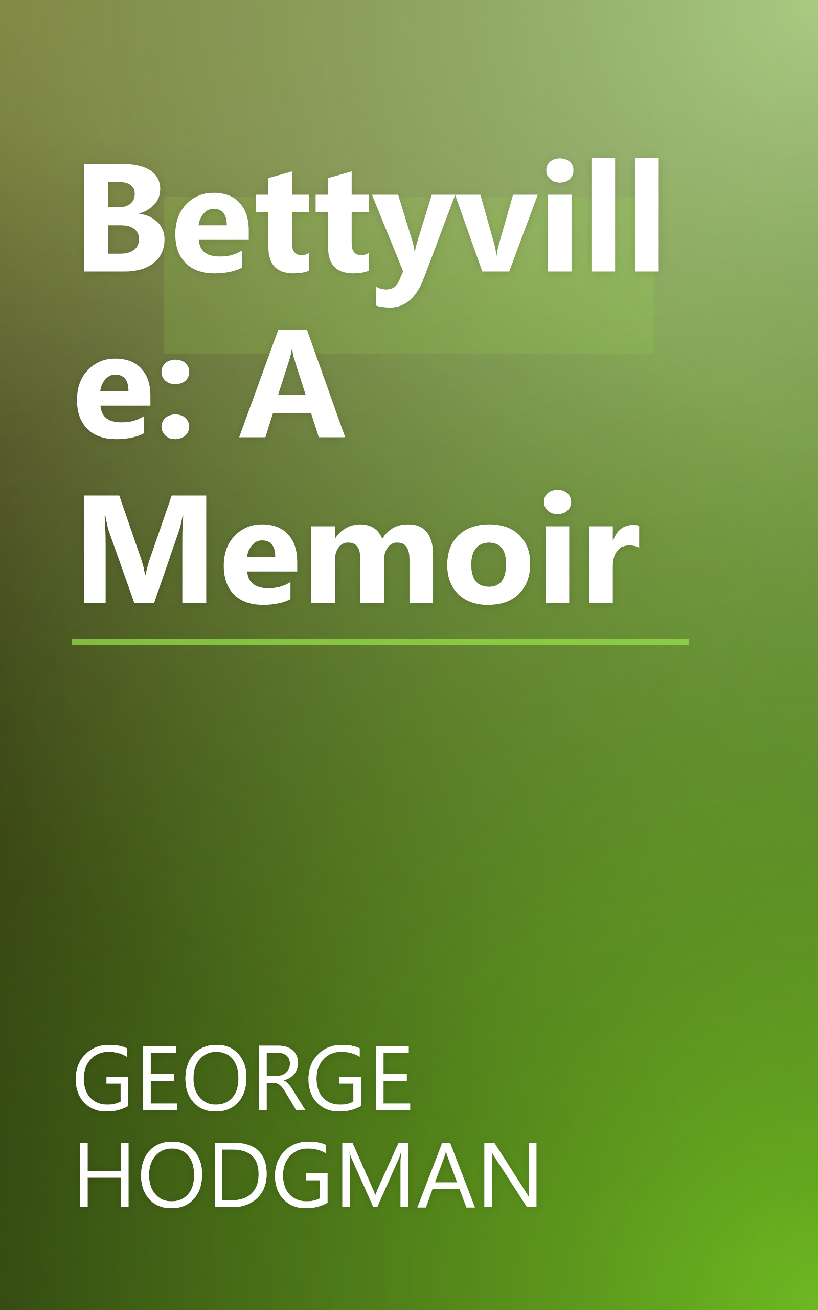 Bettyville: A Memoir book cover