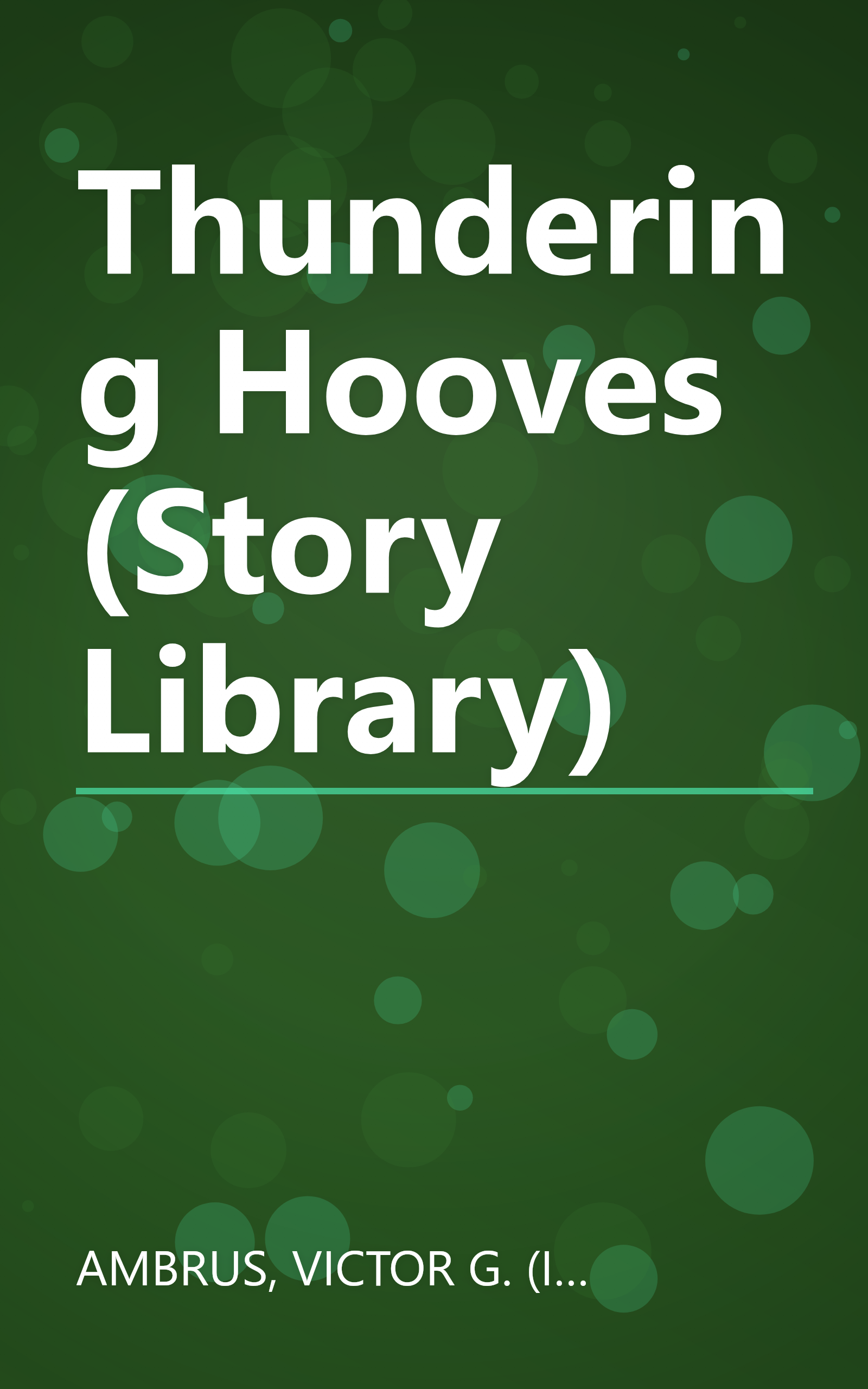 Thundering Hooves (Story Library) book cover