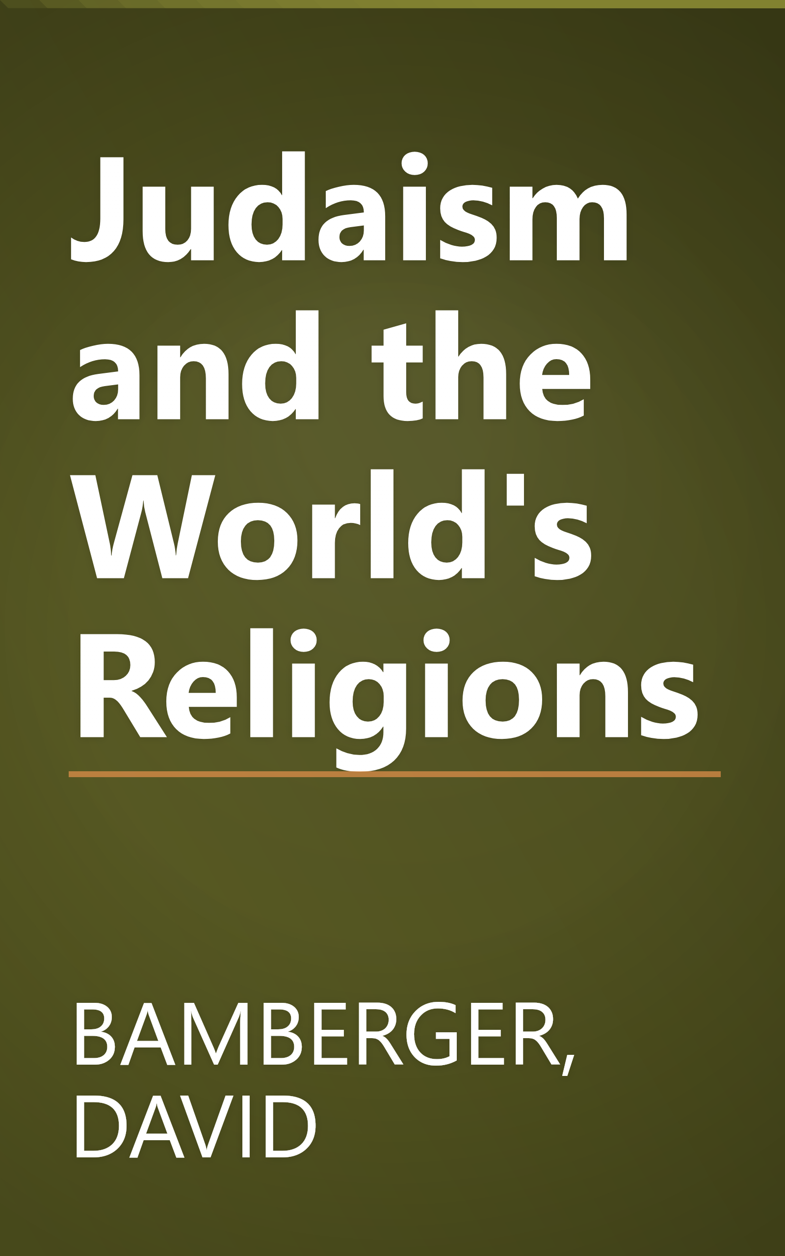Judaism and the World's Religions book cover