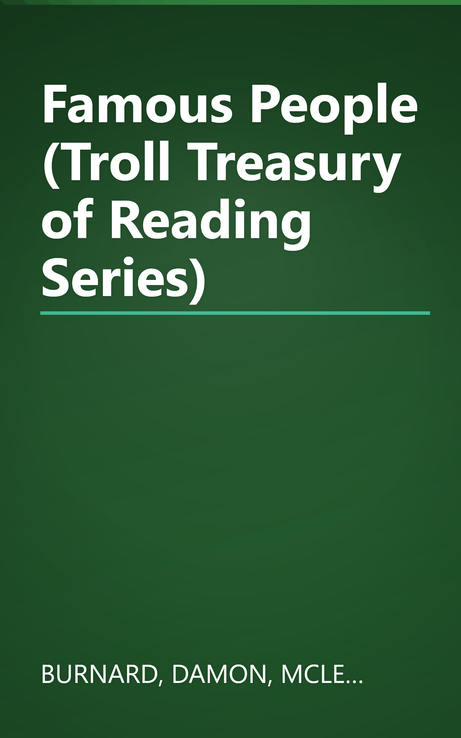 Famous People (Troll Treasury of Reading Series) book cover