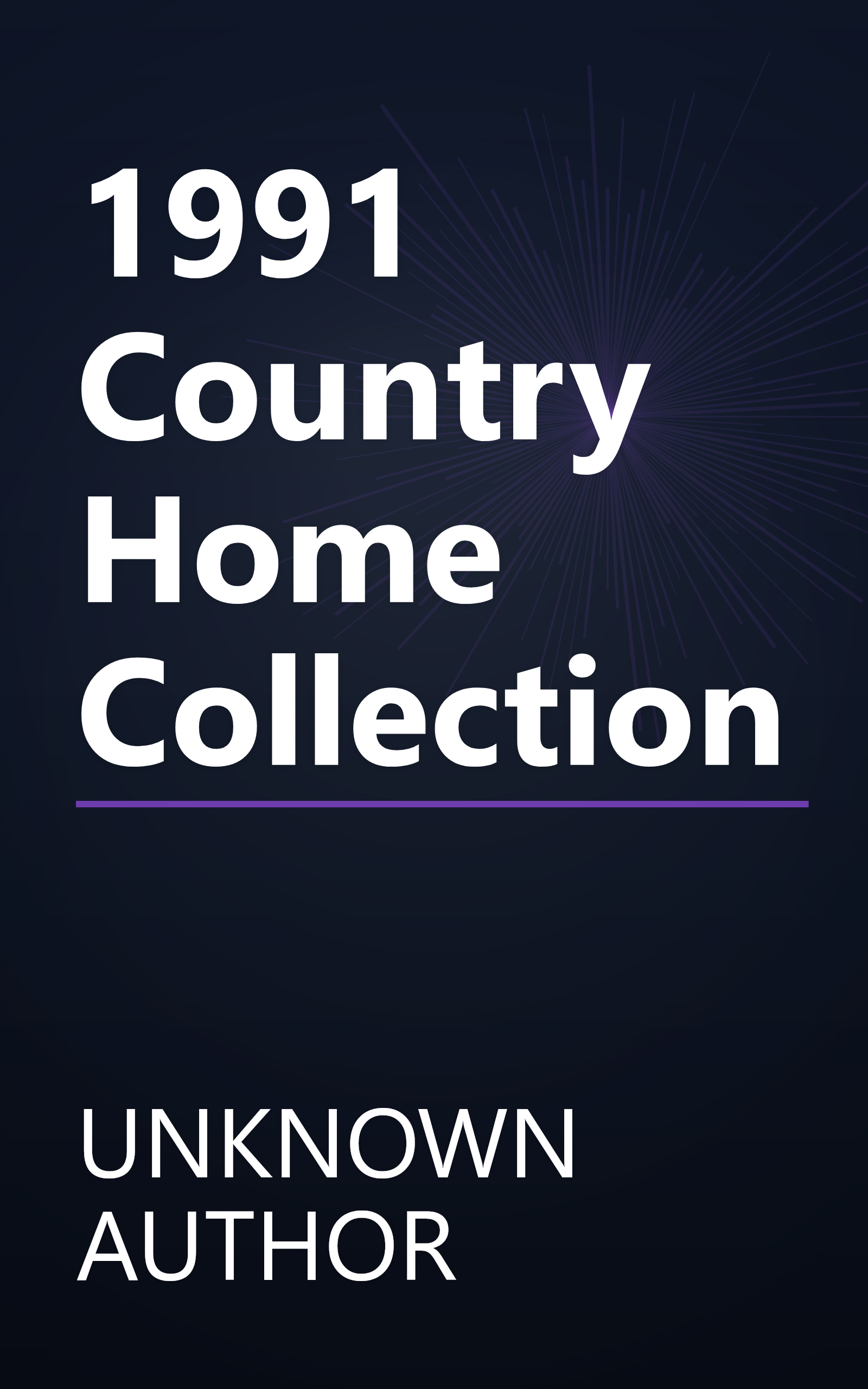 1991 Country Home Collection book cover