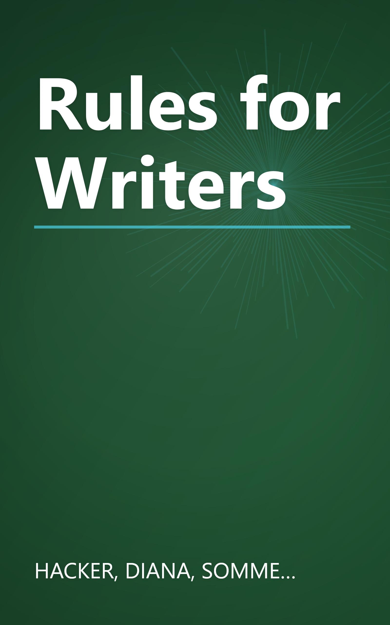 Rules for Writers book cover