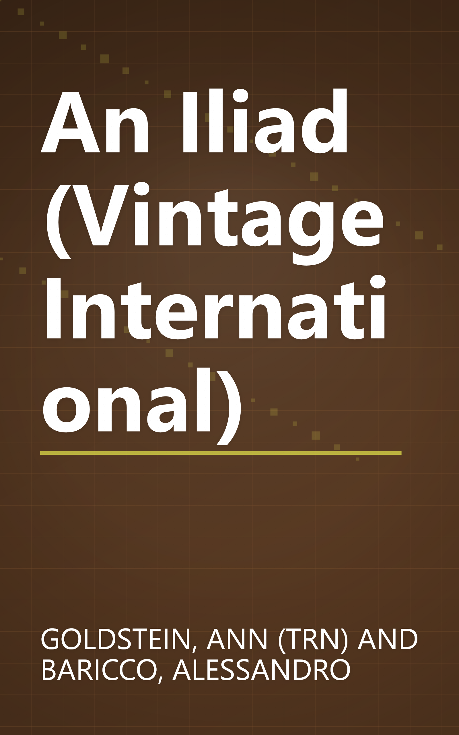 An Iliad (Vintage International) book cover