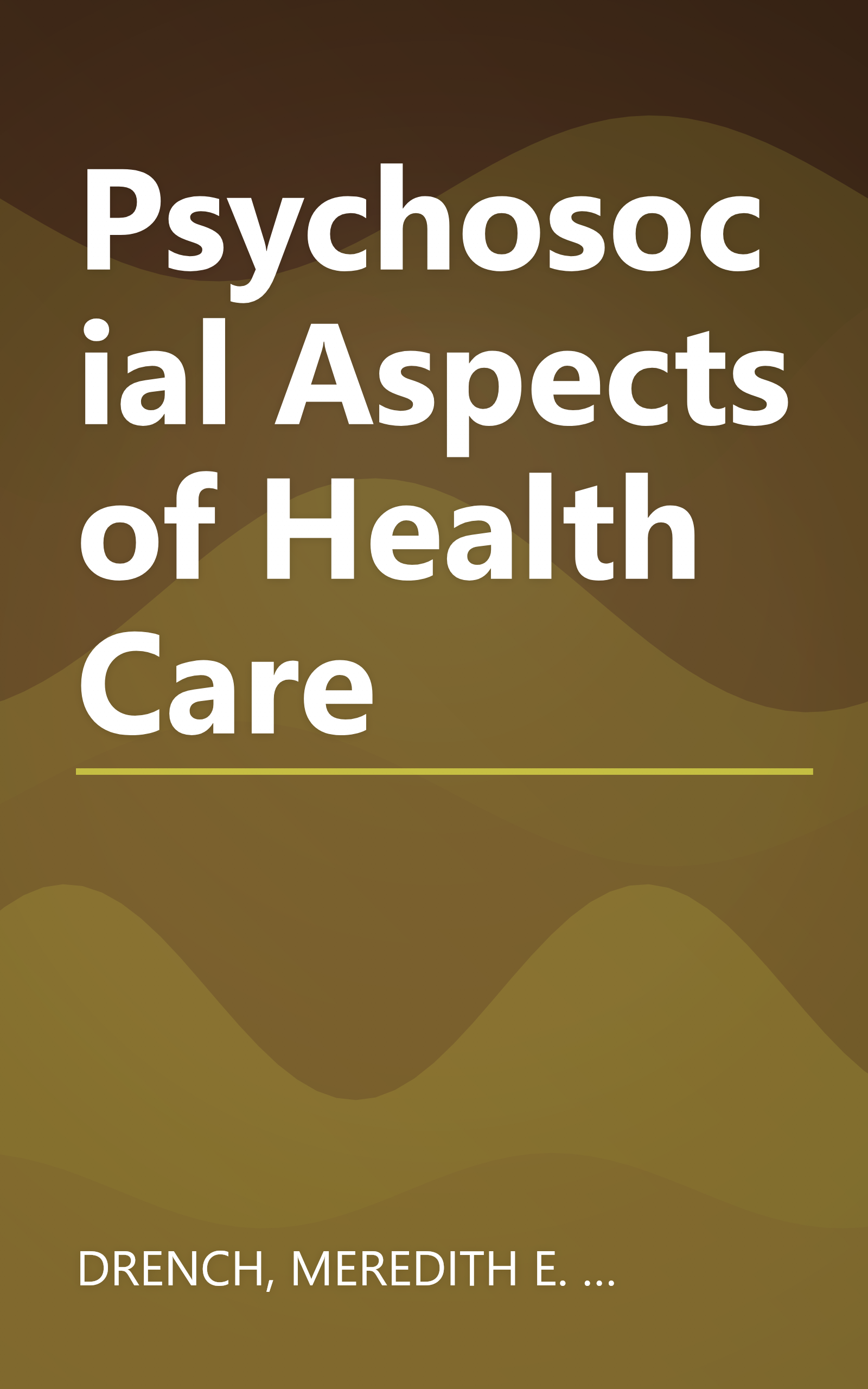 Psychosocial Aspects of Health Care book cover