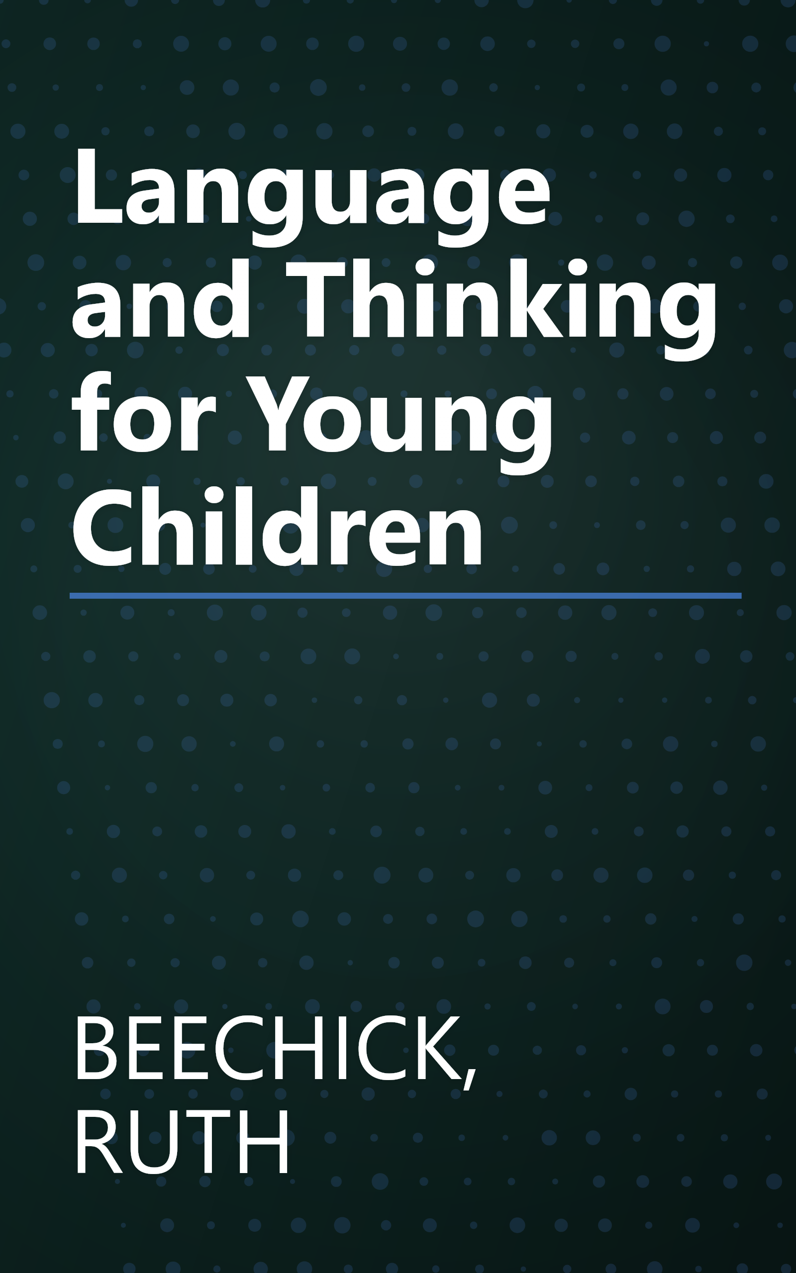 Language and Thinking for Young Children book cover