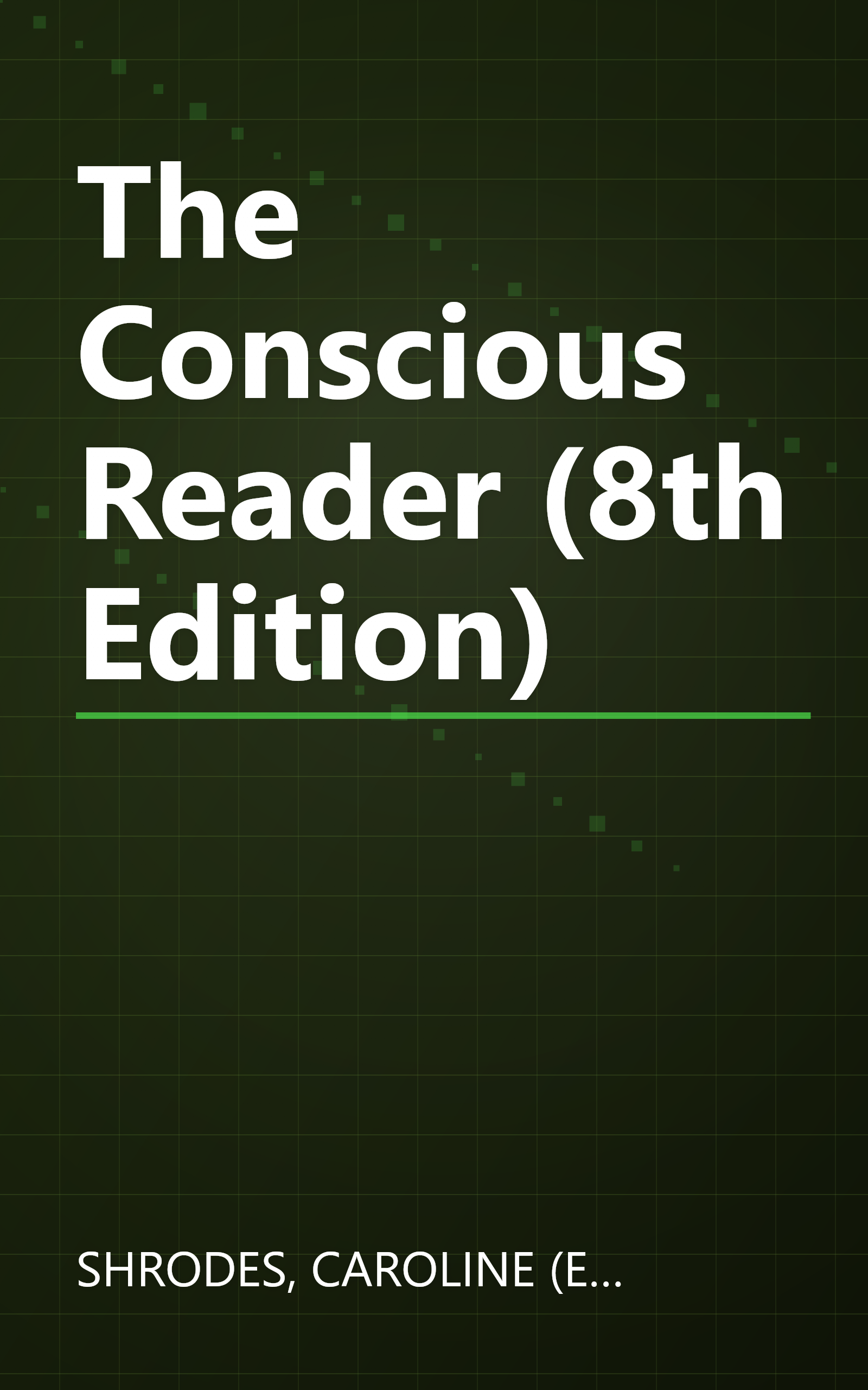 The Conscious Reader (8th Edition) book cover