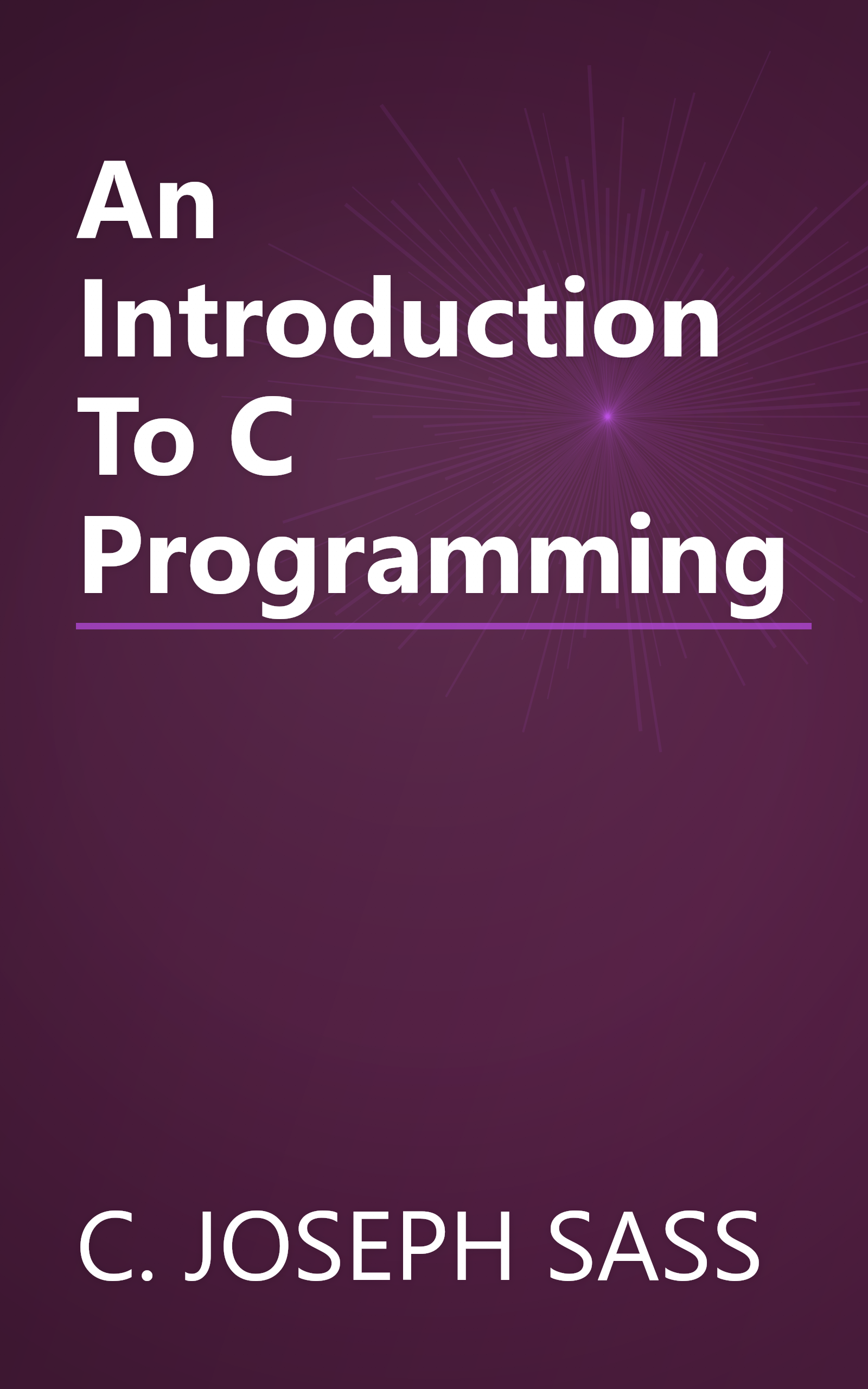 An Introduction To C Programming book cover