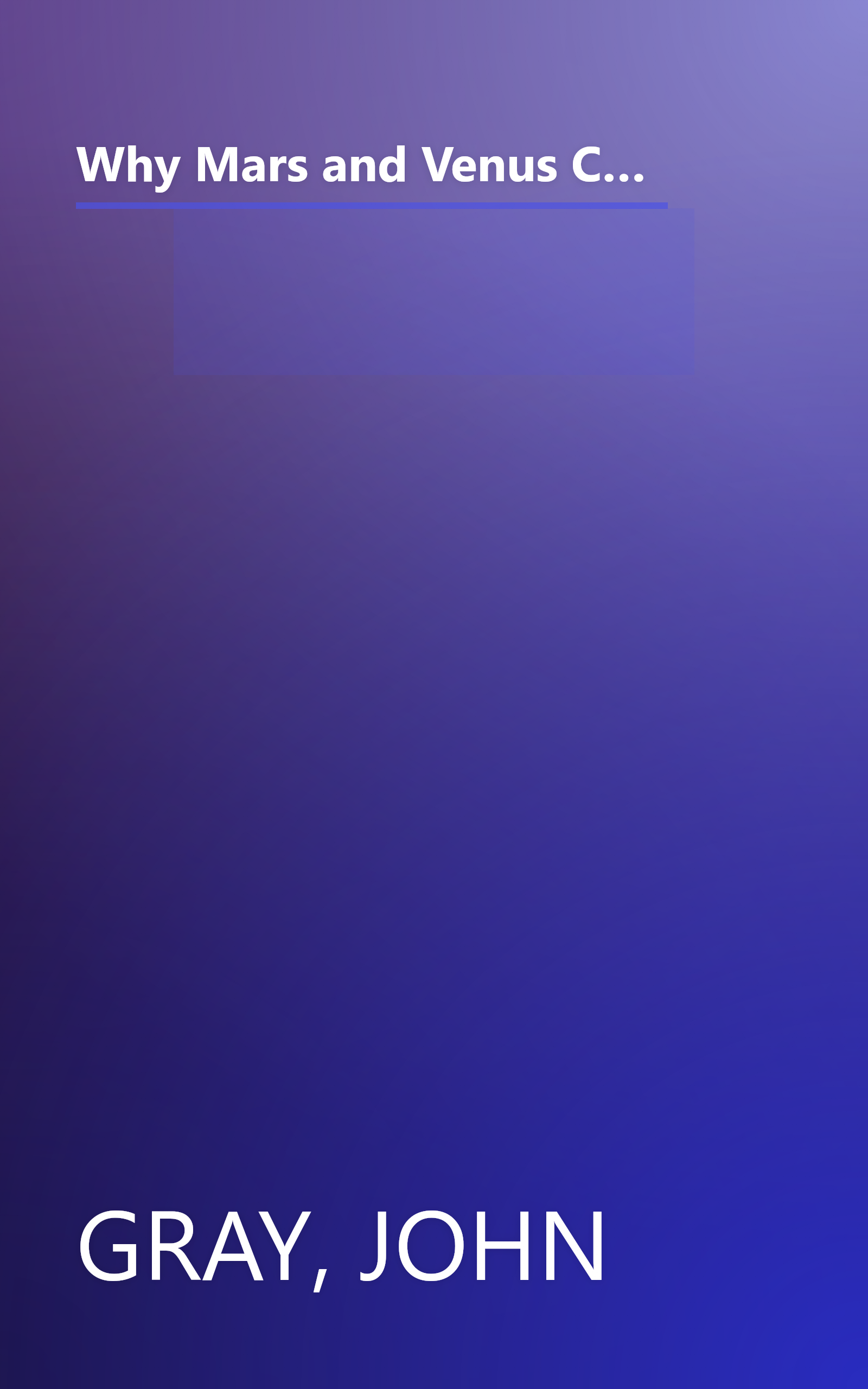 Why Mars and Venus Collide: Improving Relationships by Understanding How Men and Women Cope Differently with Stress book cover