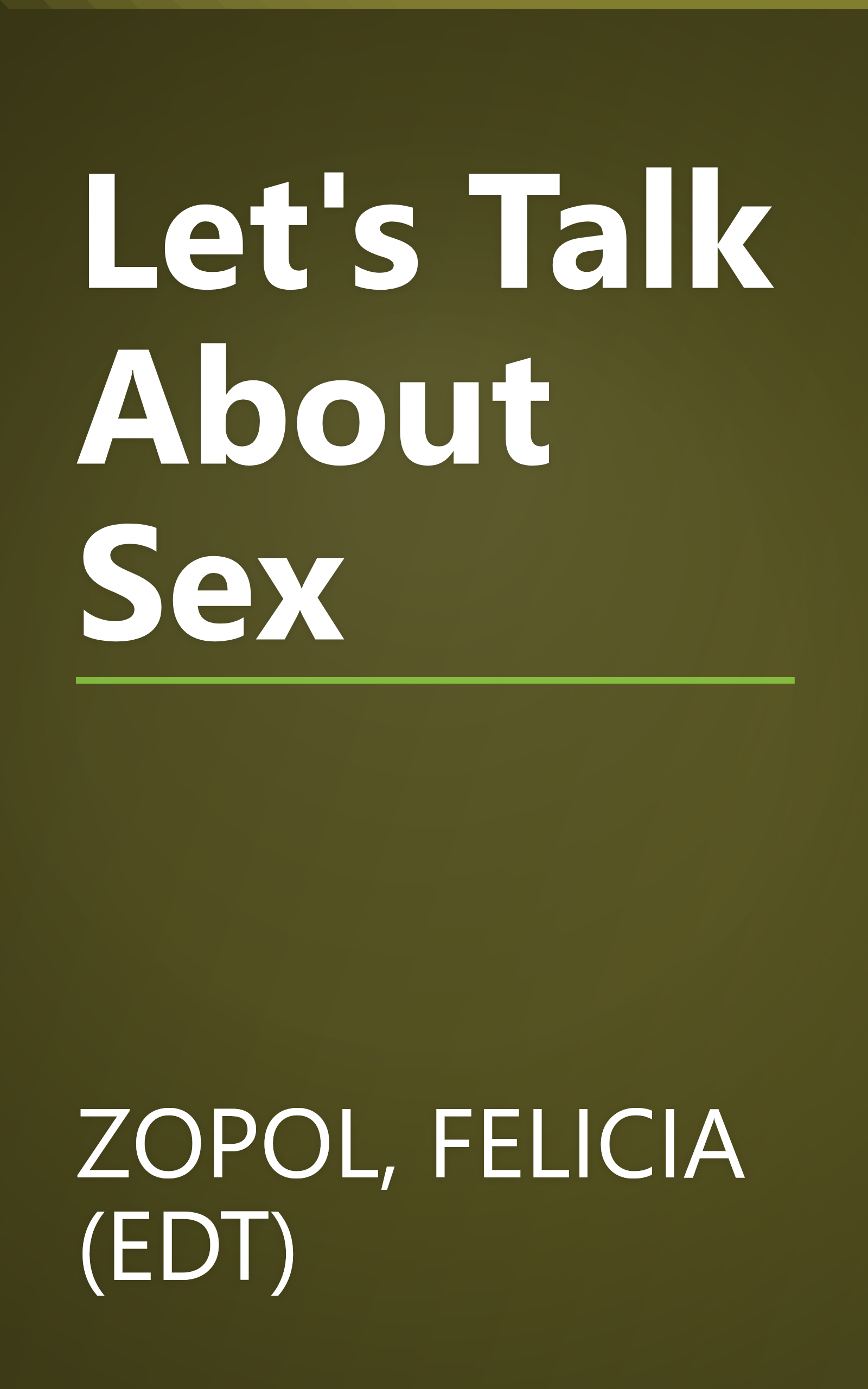 Let's Talk About Sex book cover