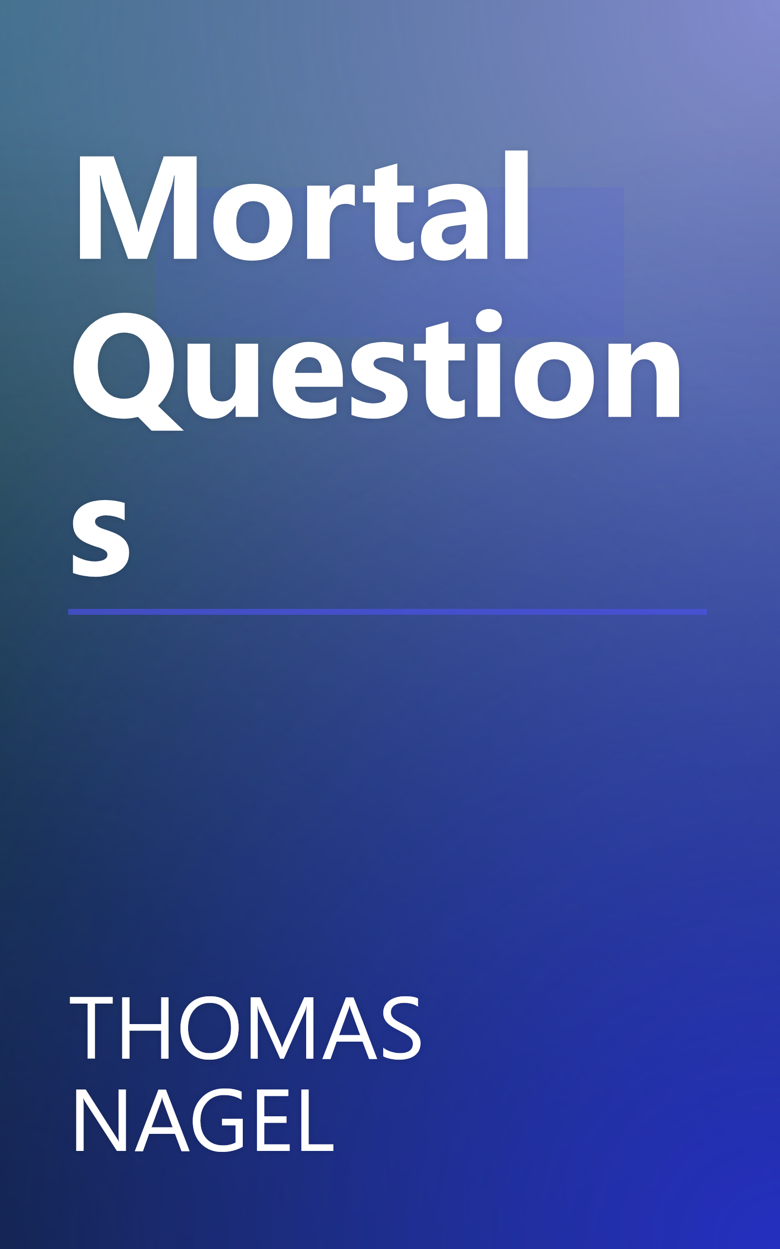 Mortal Questions book cover