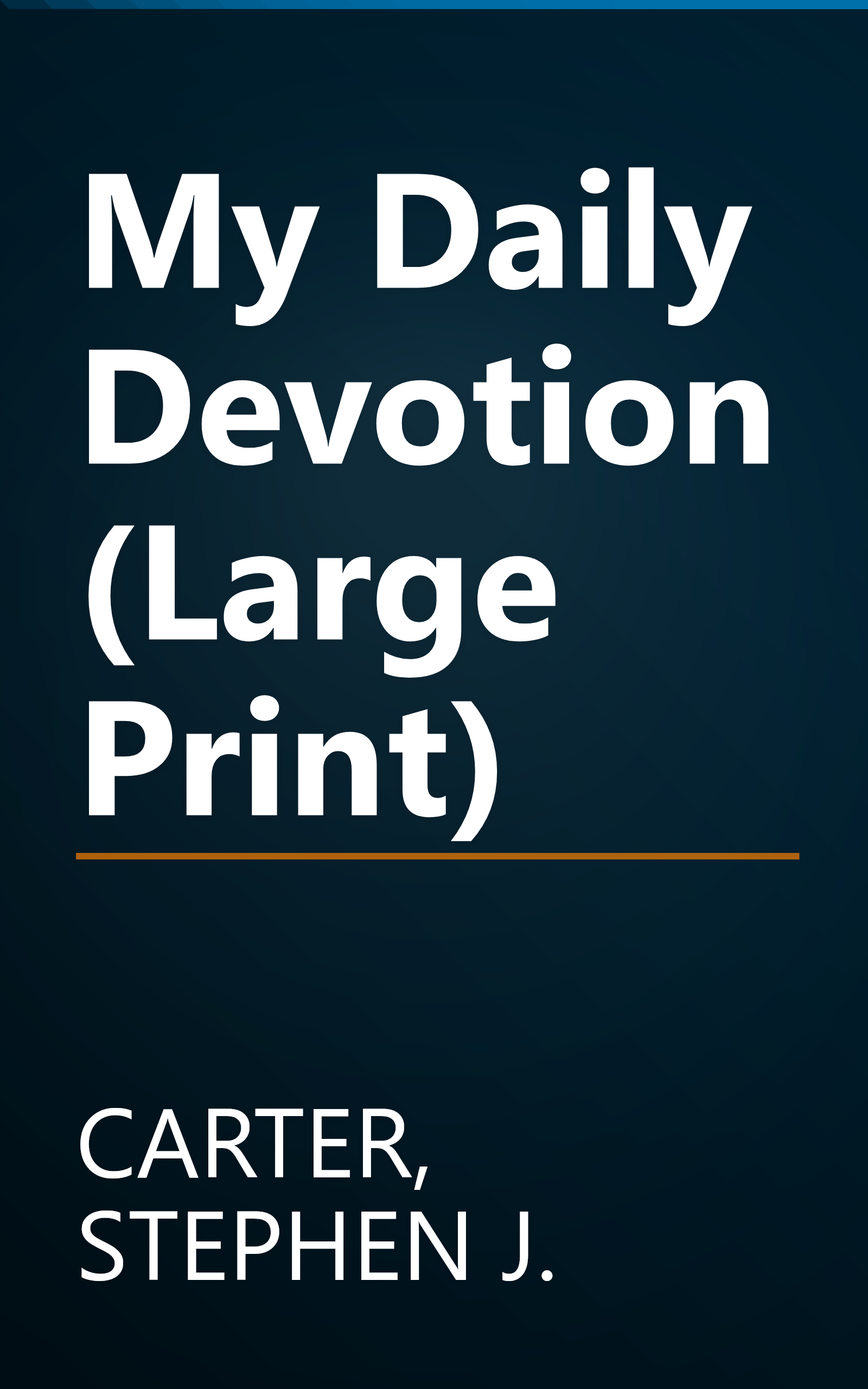 My Daily Devotion (Large Print) book cover