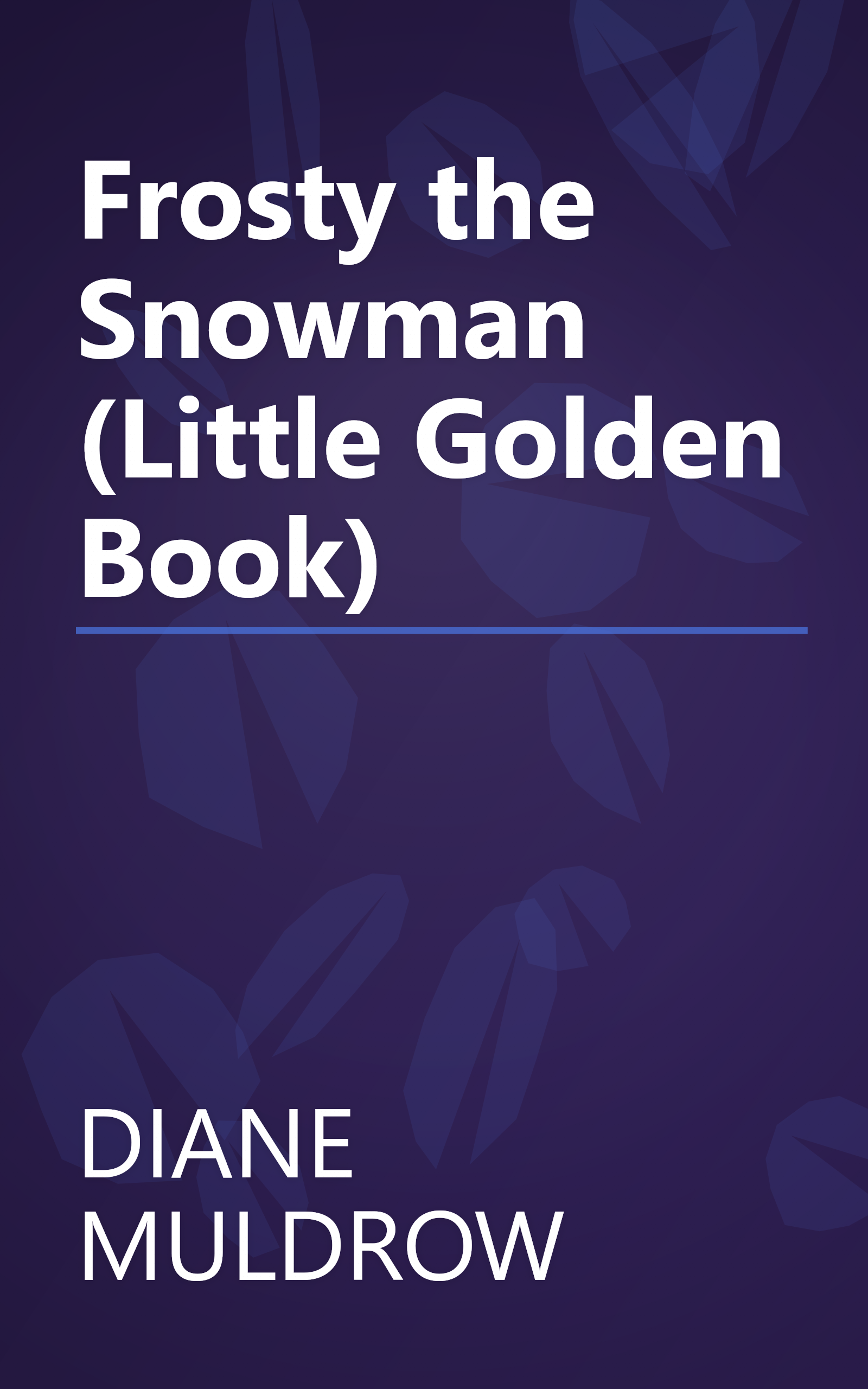 Frosty the Snowman (Little Golden Book) book cover