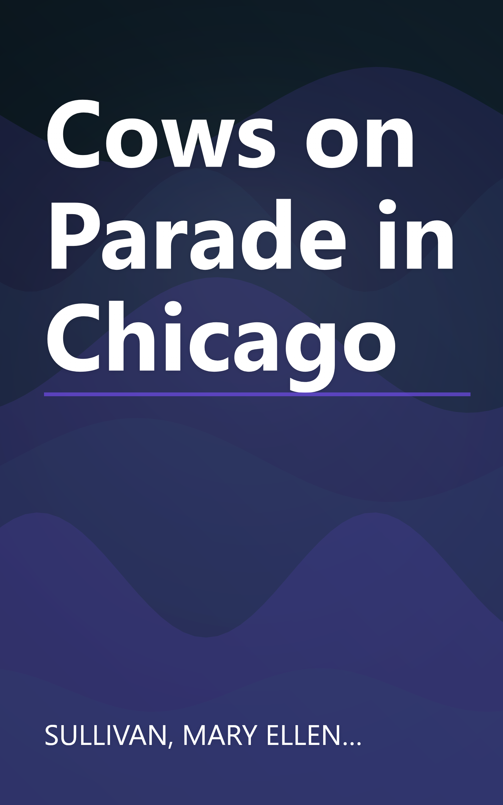 Cows on Parade in Chicago book cover