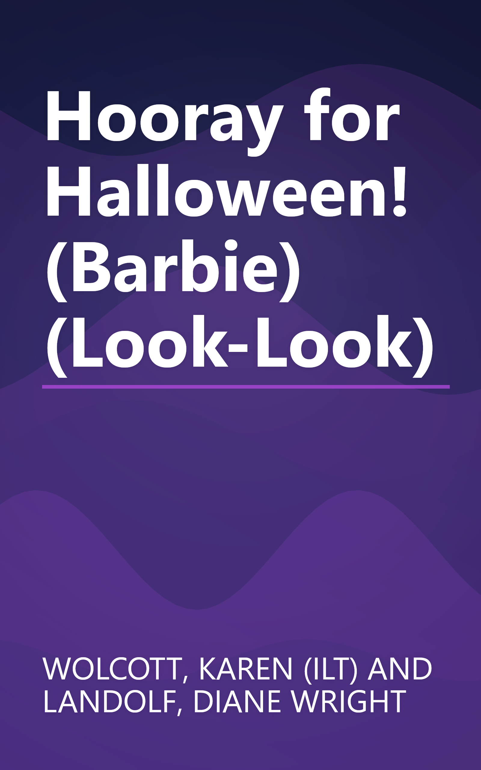 Hooray for Halloween! (Barbie) (Look-Look) book cover