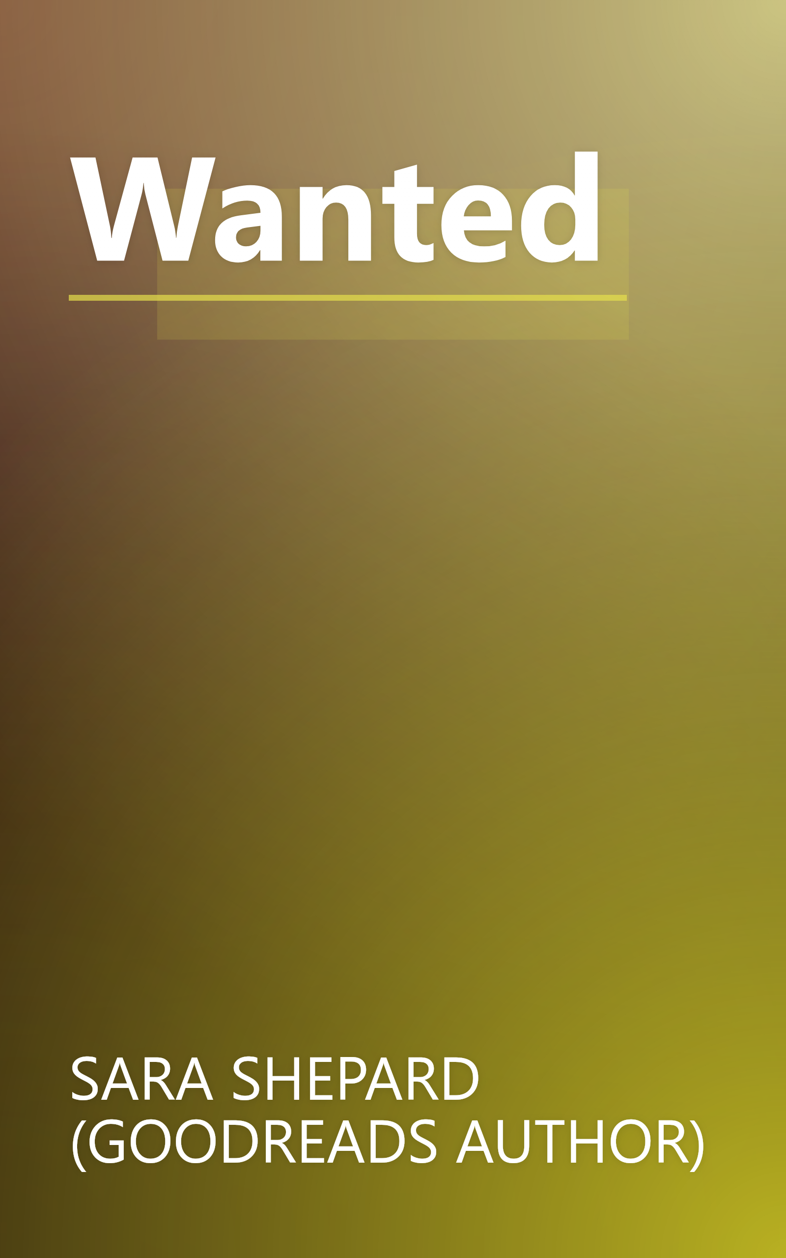 Wanted book cover