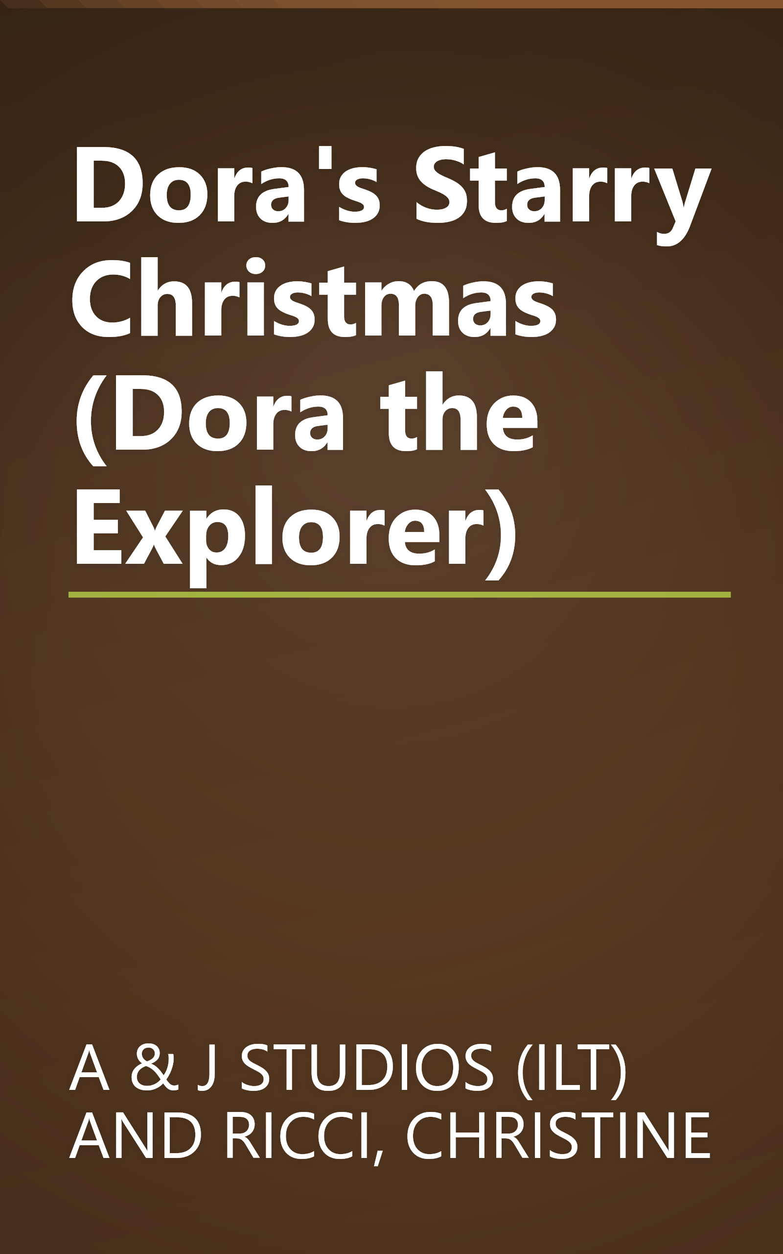 Dora's Starry Christmas (Dora the Explorer) book cover