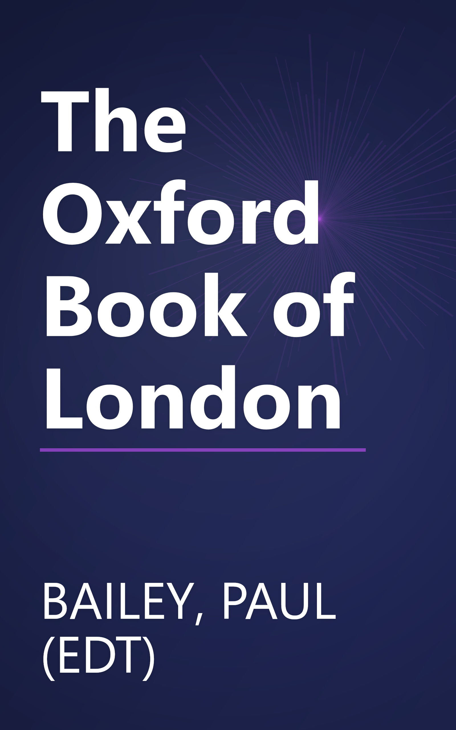 The Oxford Book of London book cover