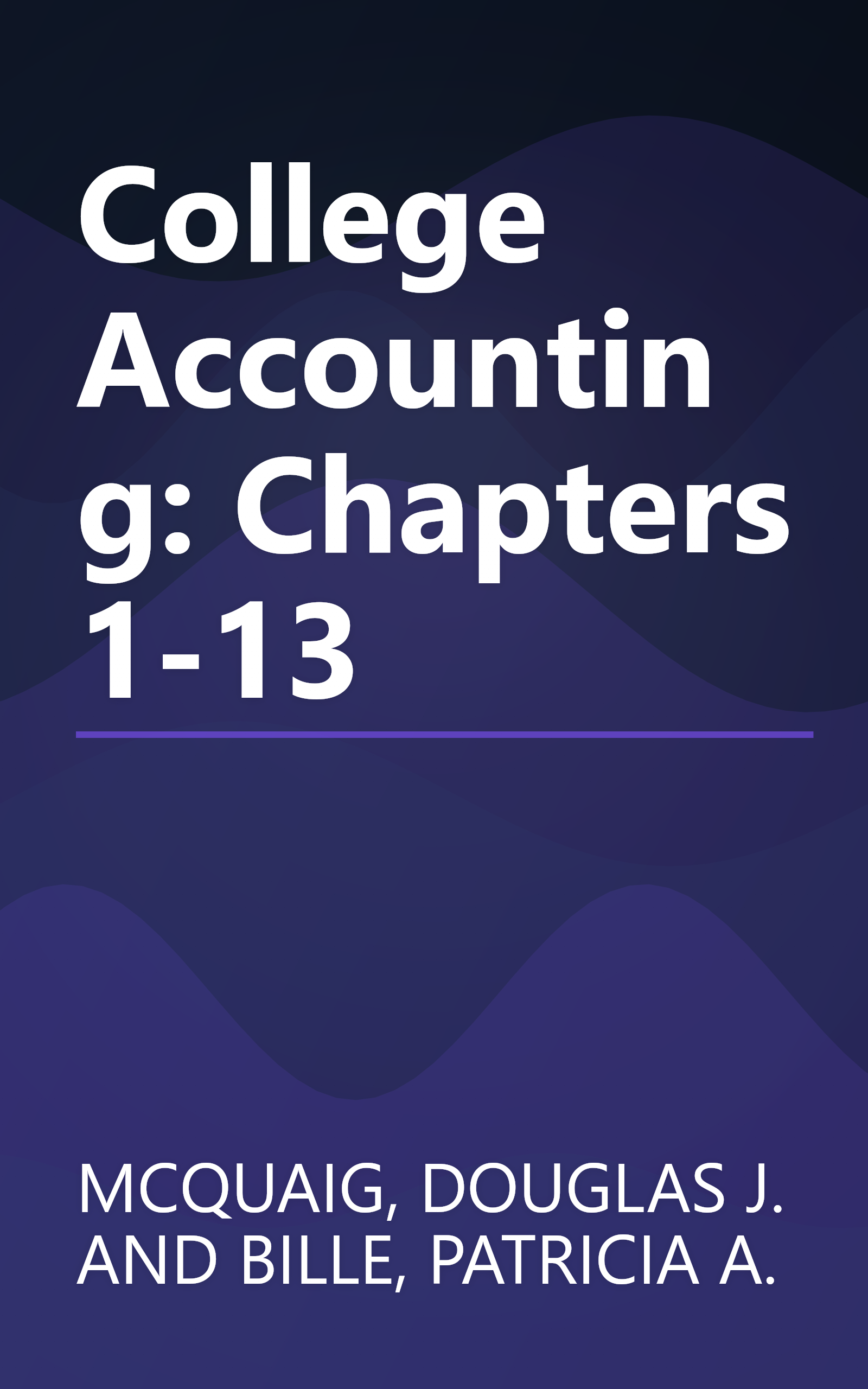 College Accounting: Chapters 1-13 book cover