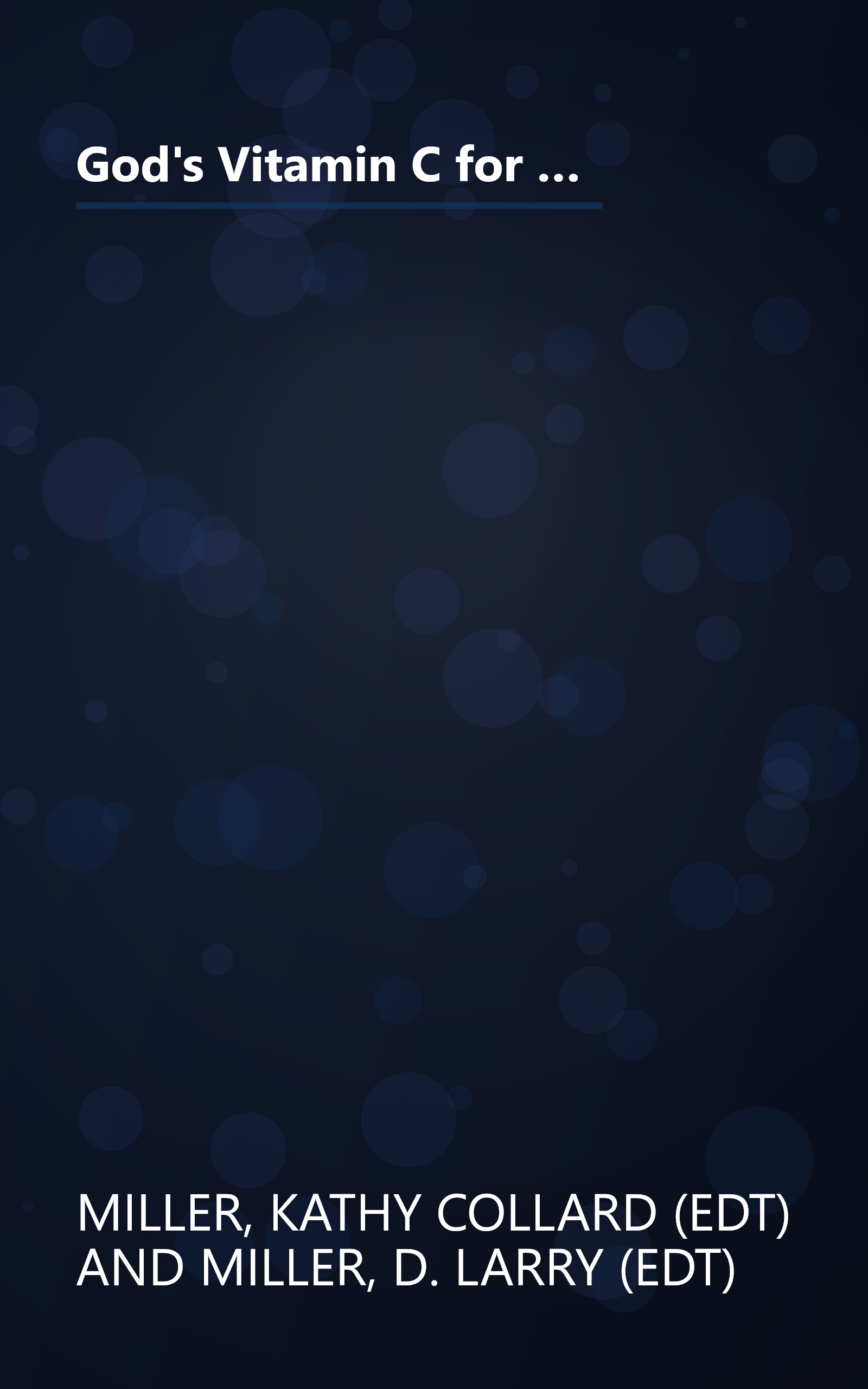 God's Vitamin C for the Christmas Spirit: Tug-at-the-Heart Traditions and Inspirations to Warm the Heart book cover