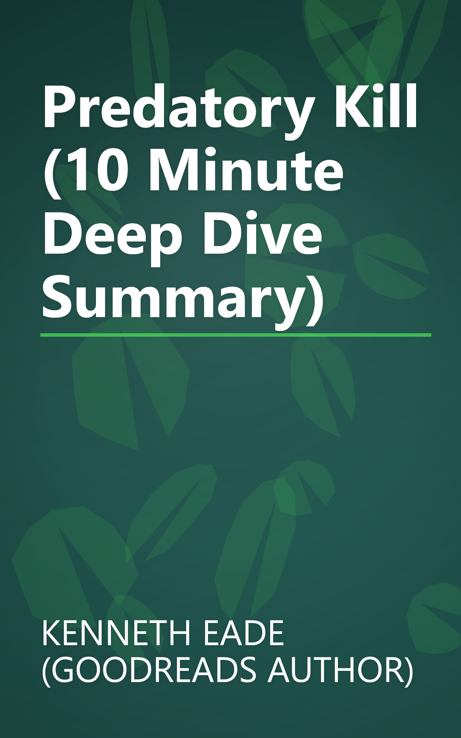 Predatory Kill (10 Minute   Deep Dive Summary) book cover