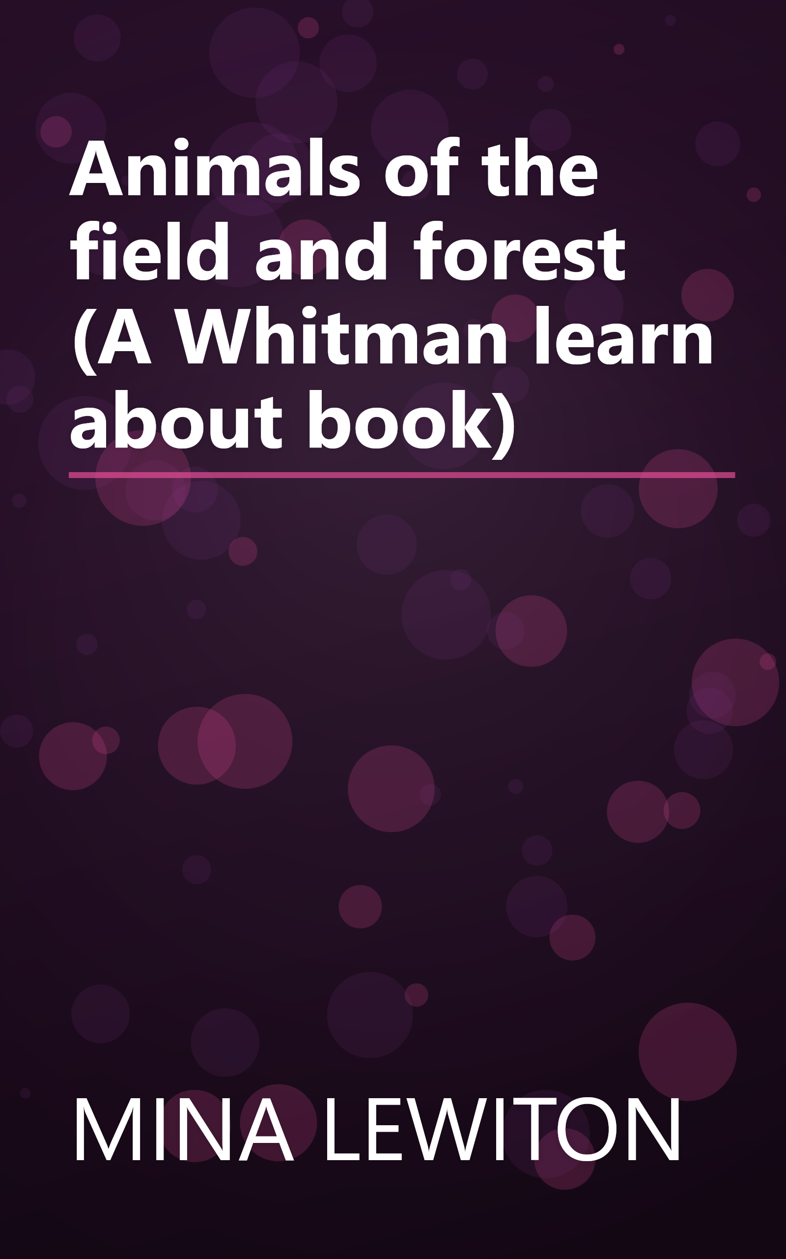 Animals of the field and forest (A Whitman learn about book) book cover