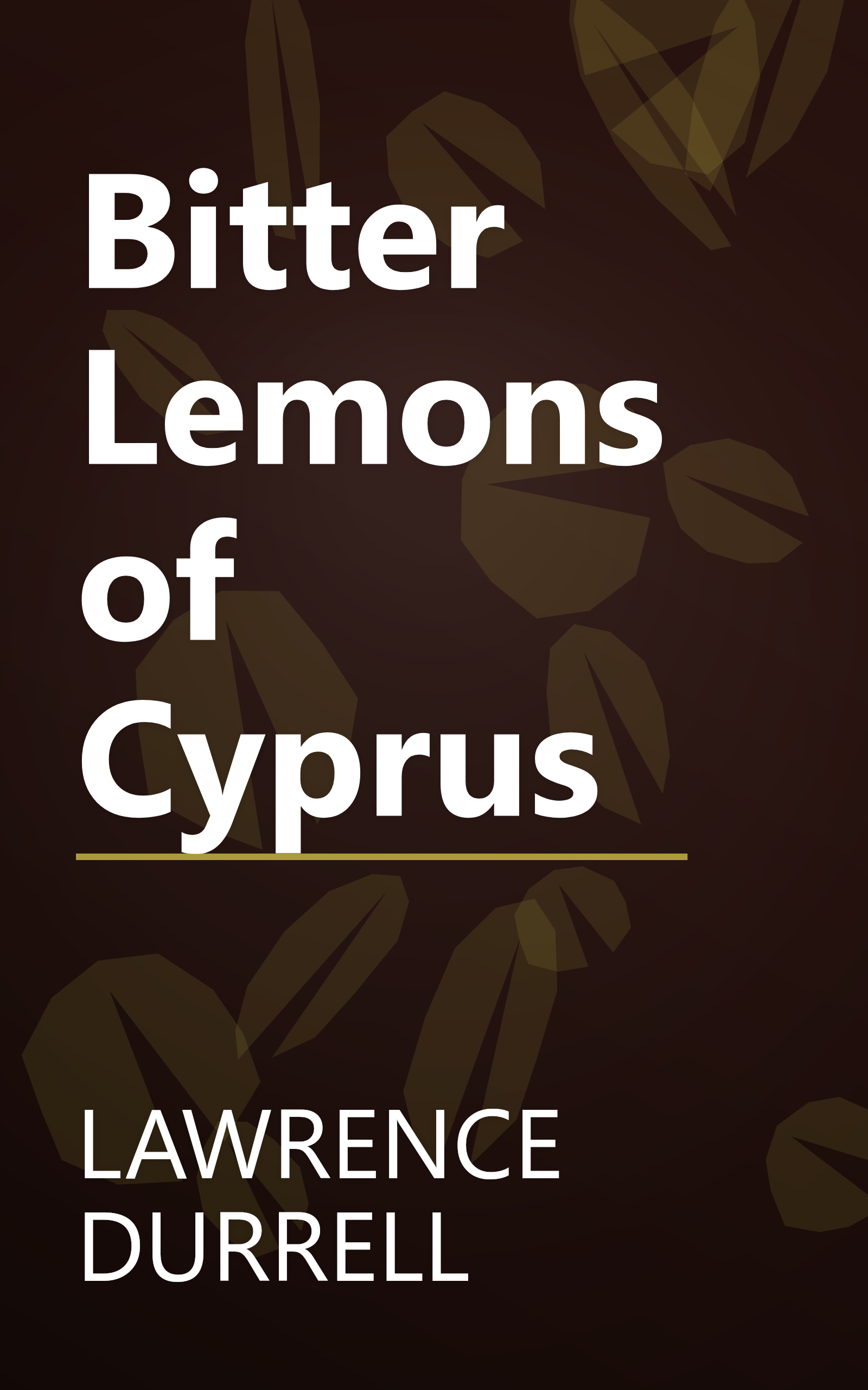 Bitter Lemons of Cyprus book cover