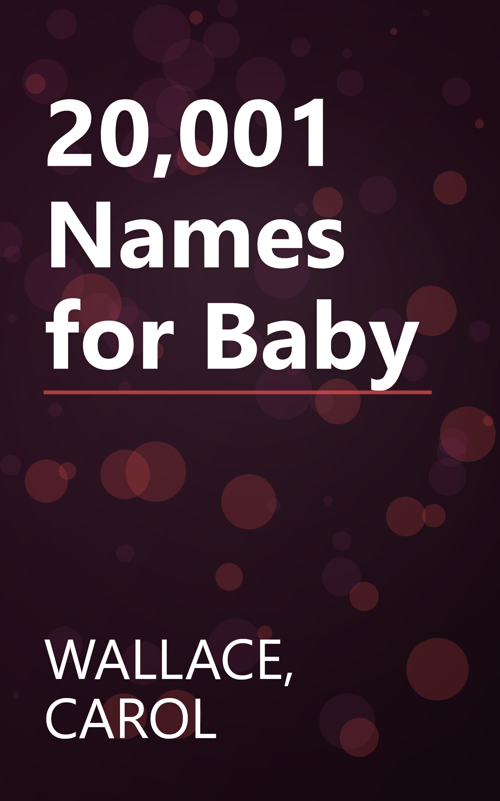 20,001 Names for Baby book cover