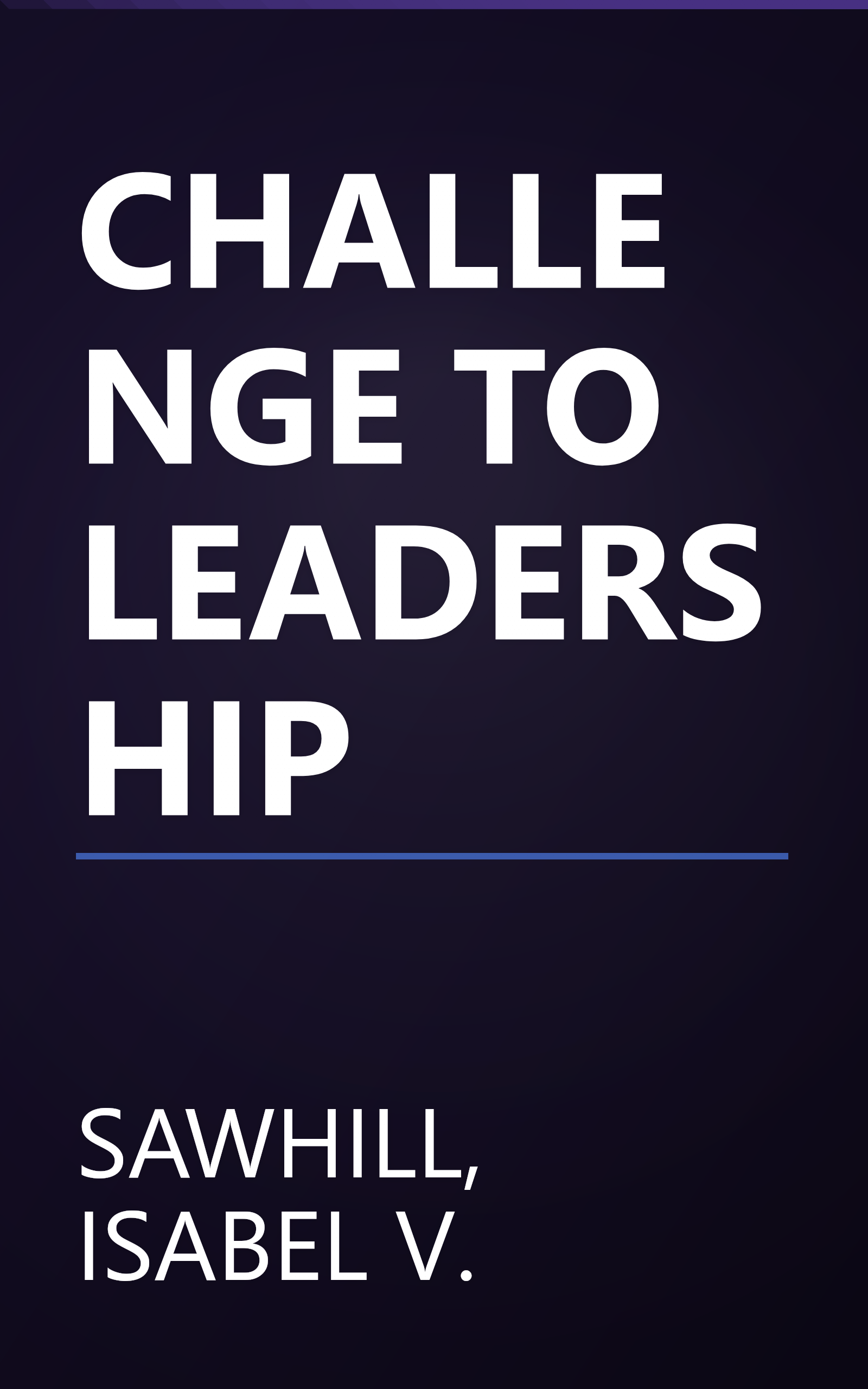 CHALLENGE TO LEADERSHIP book cover