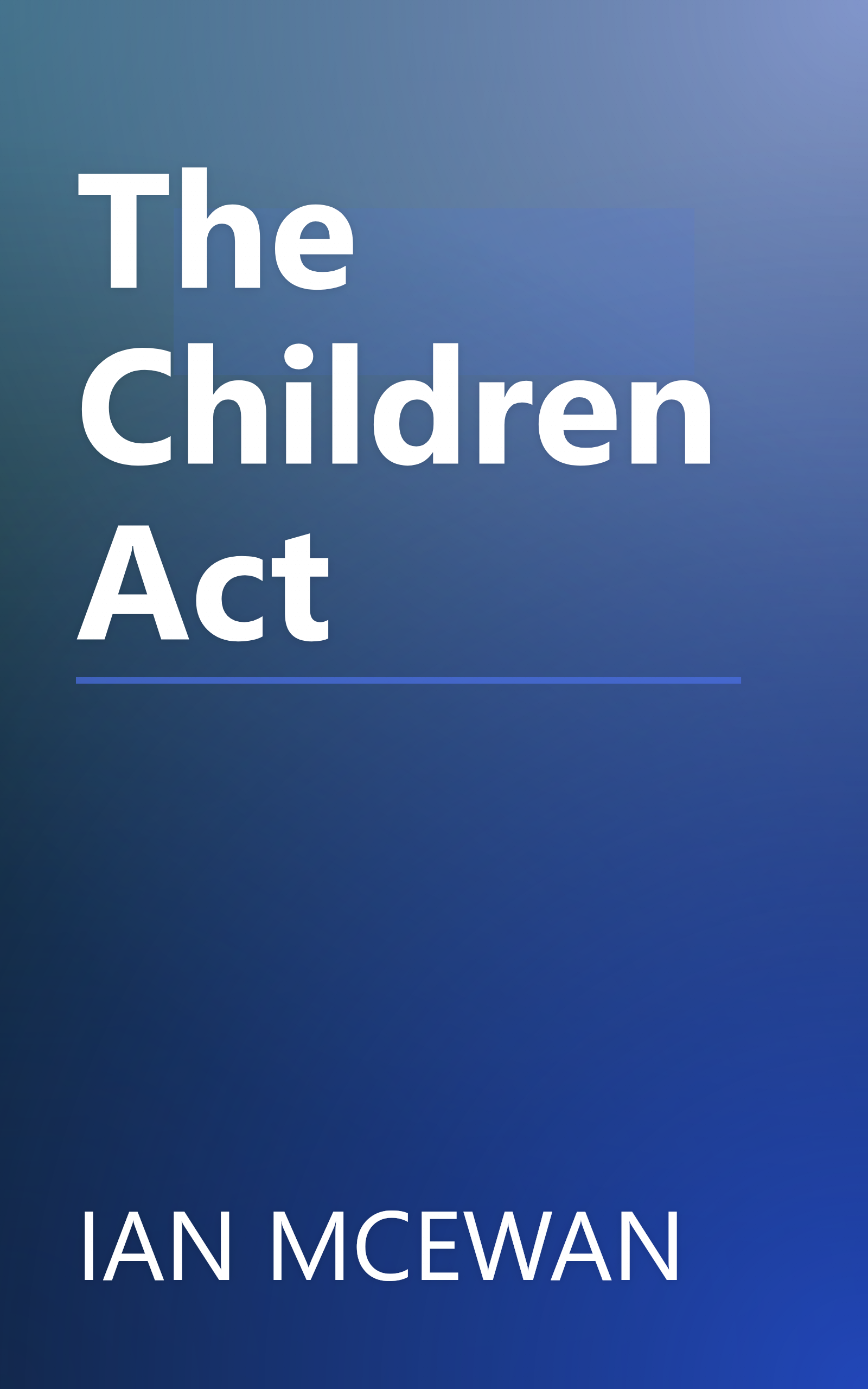 The Children Act book cover