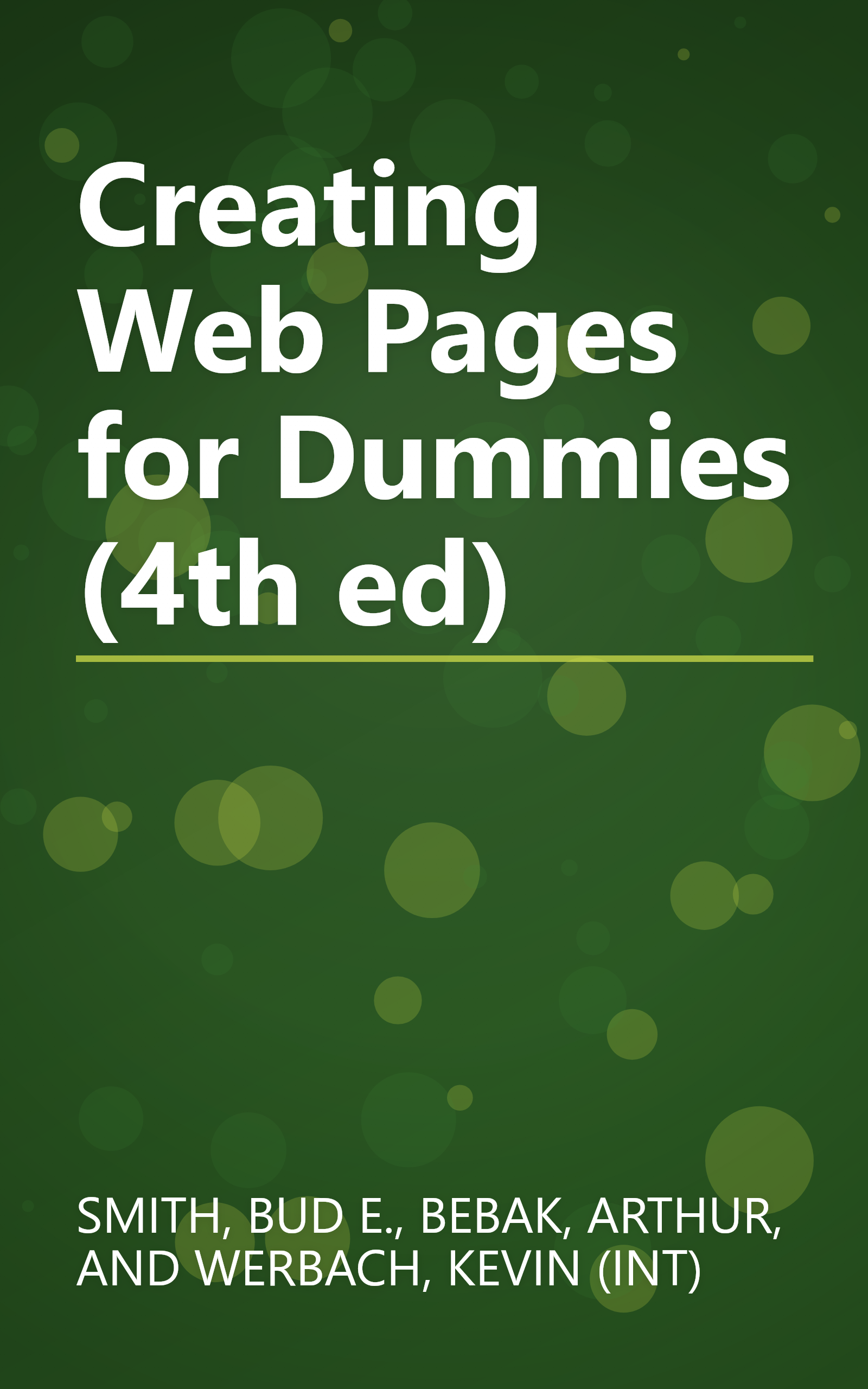 Creating Web Pages for Dummies (4th ed) book cover