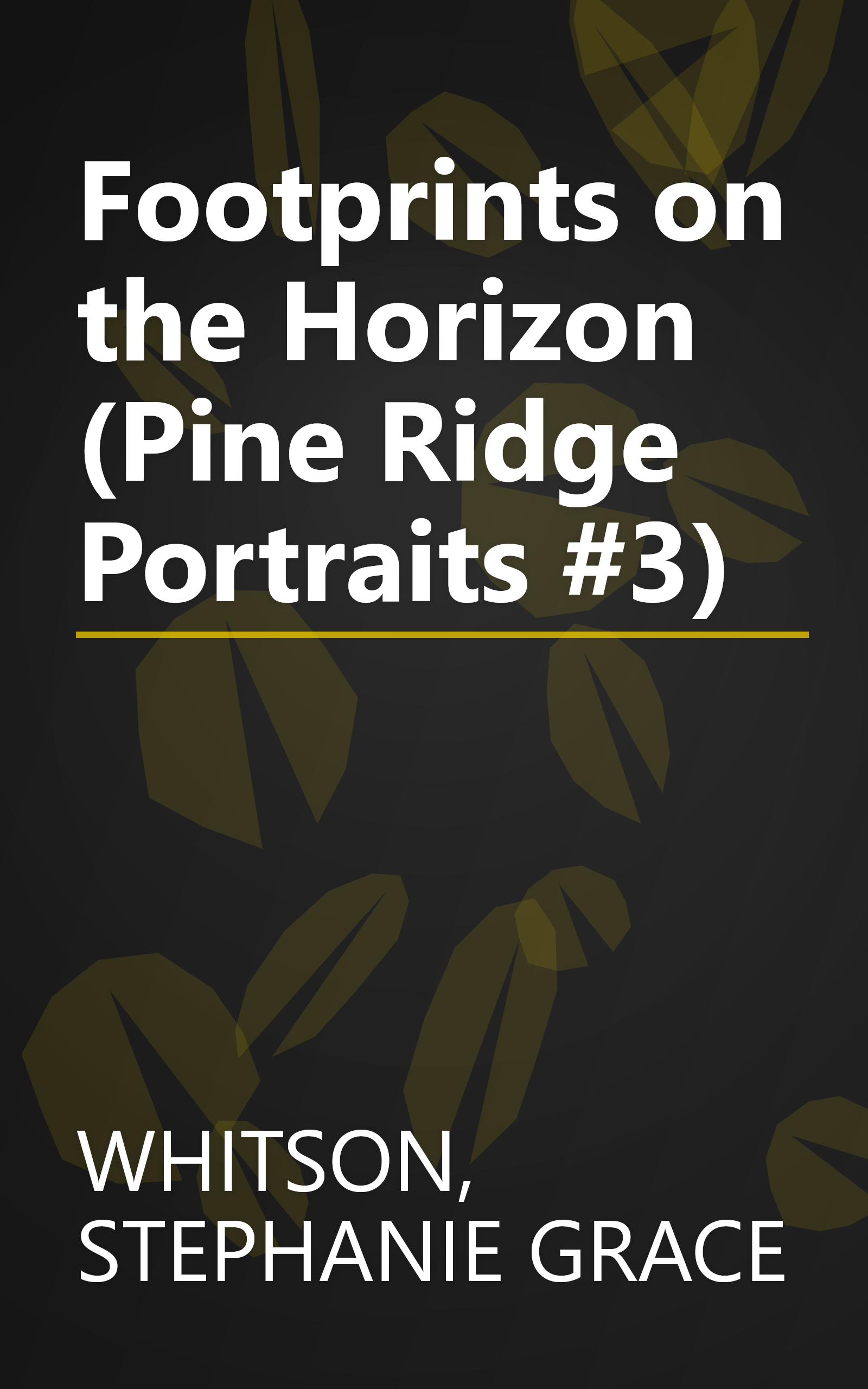 Footprints on the Horizon (Pine Ridge Portraits #3) book cover