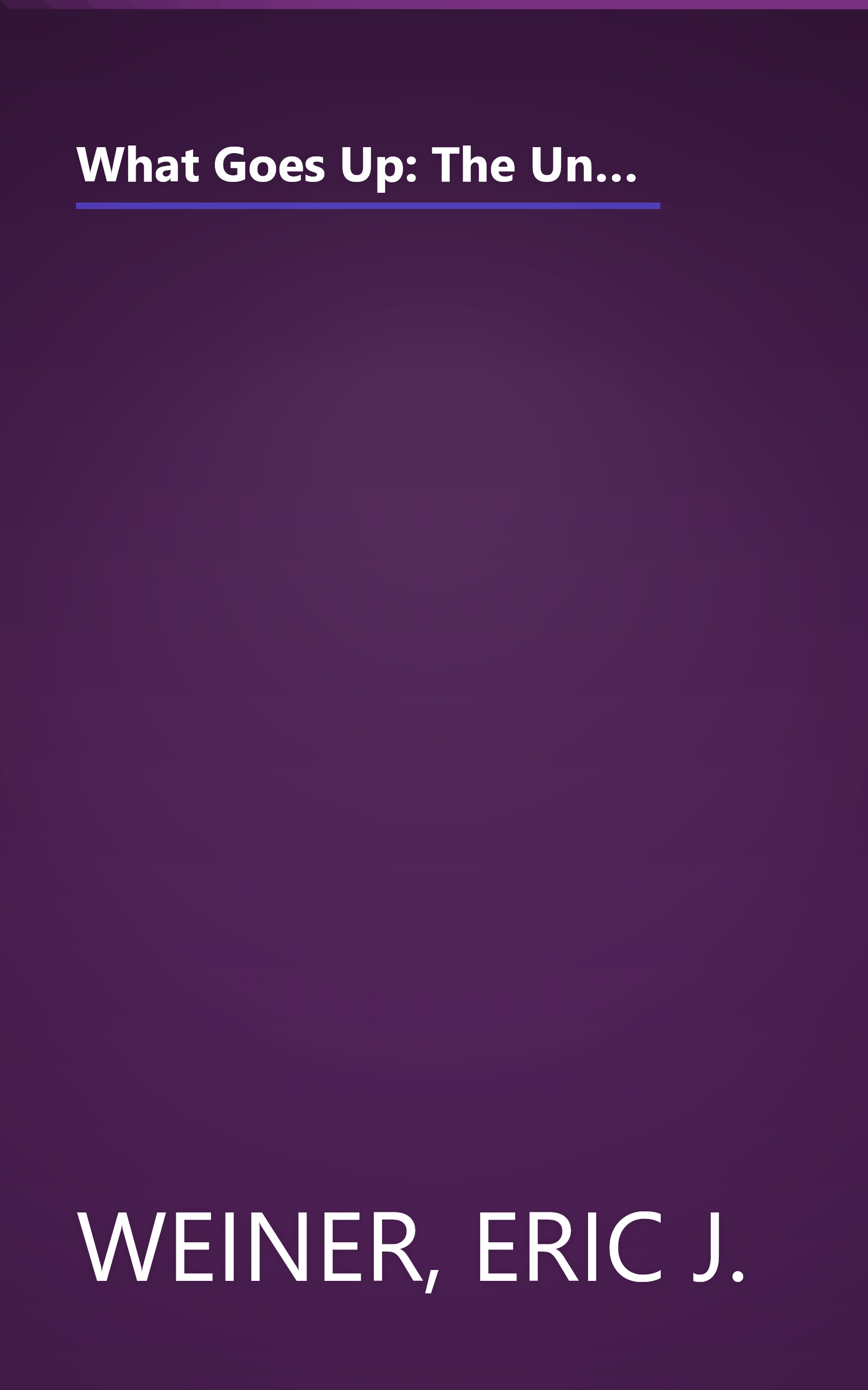 What Goes Up: The Uncensored History of Modern Wall Street as Told by the Bankers, Brokers, CEOs, and Scoundrels Who Made It Happen book cover