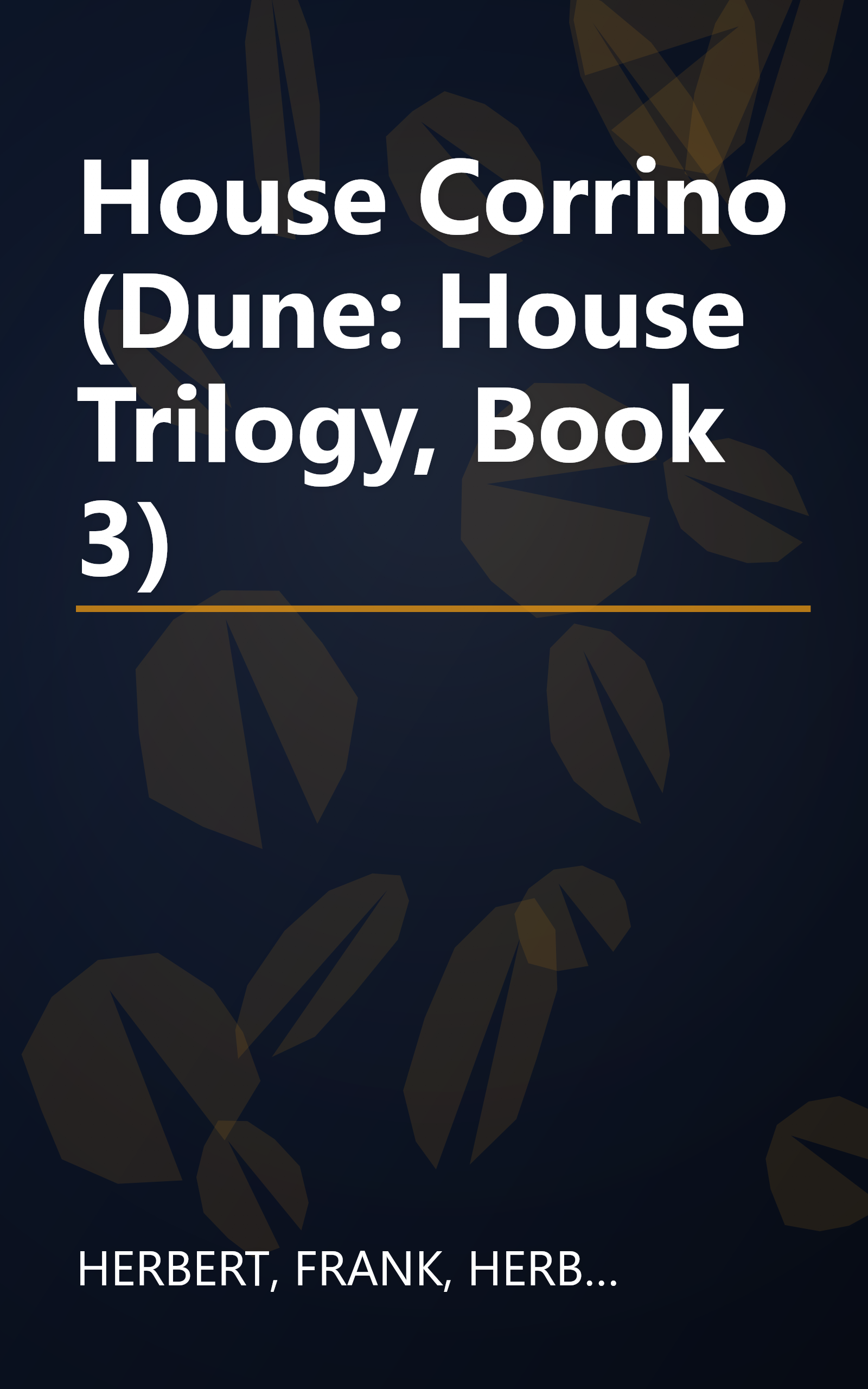House Corrino (Dune: House Trilogy, Book 3) book cover
