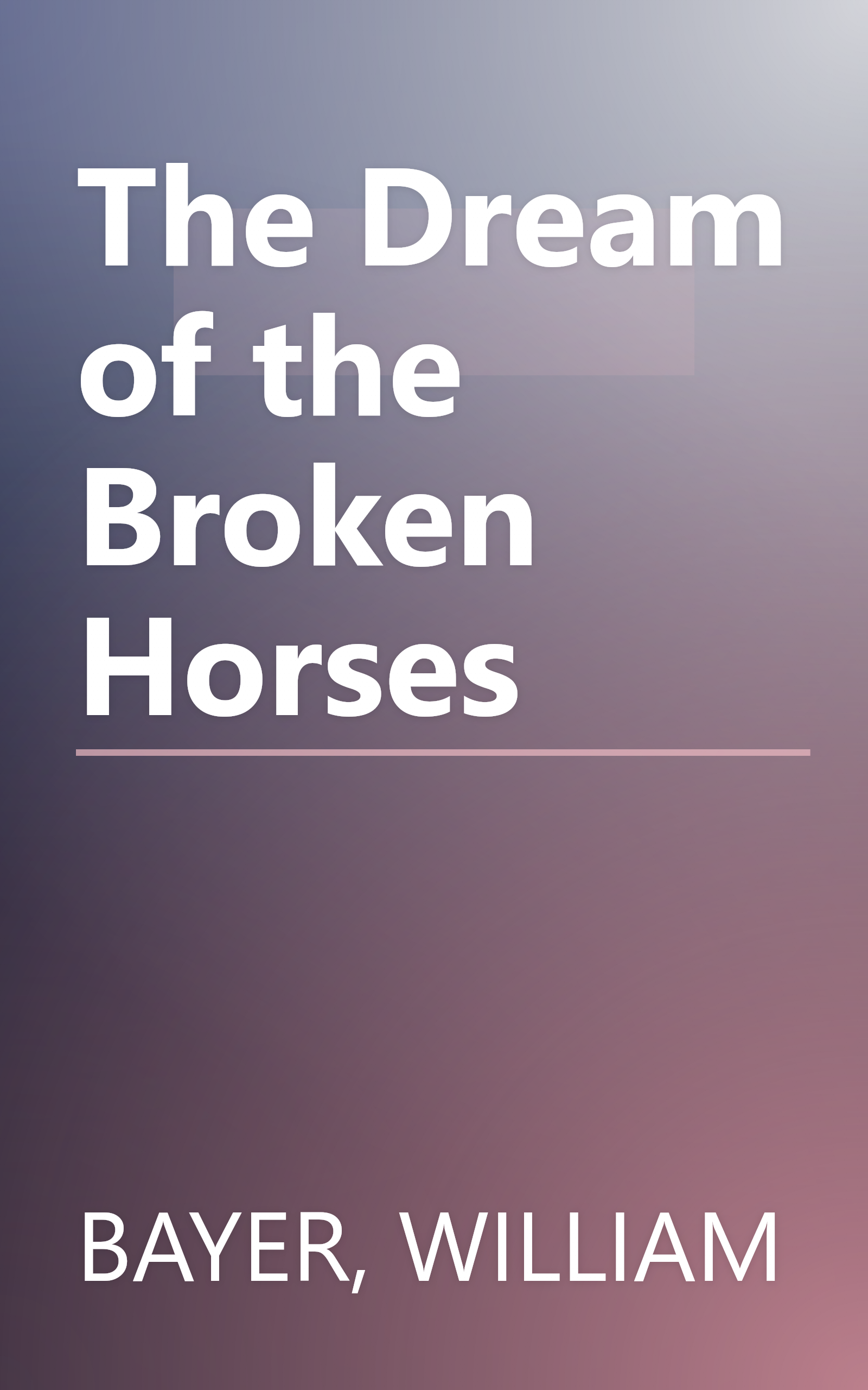 The Dream of the Broken Horses book cover