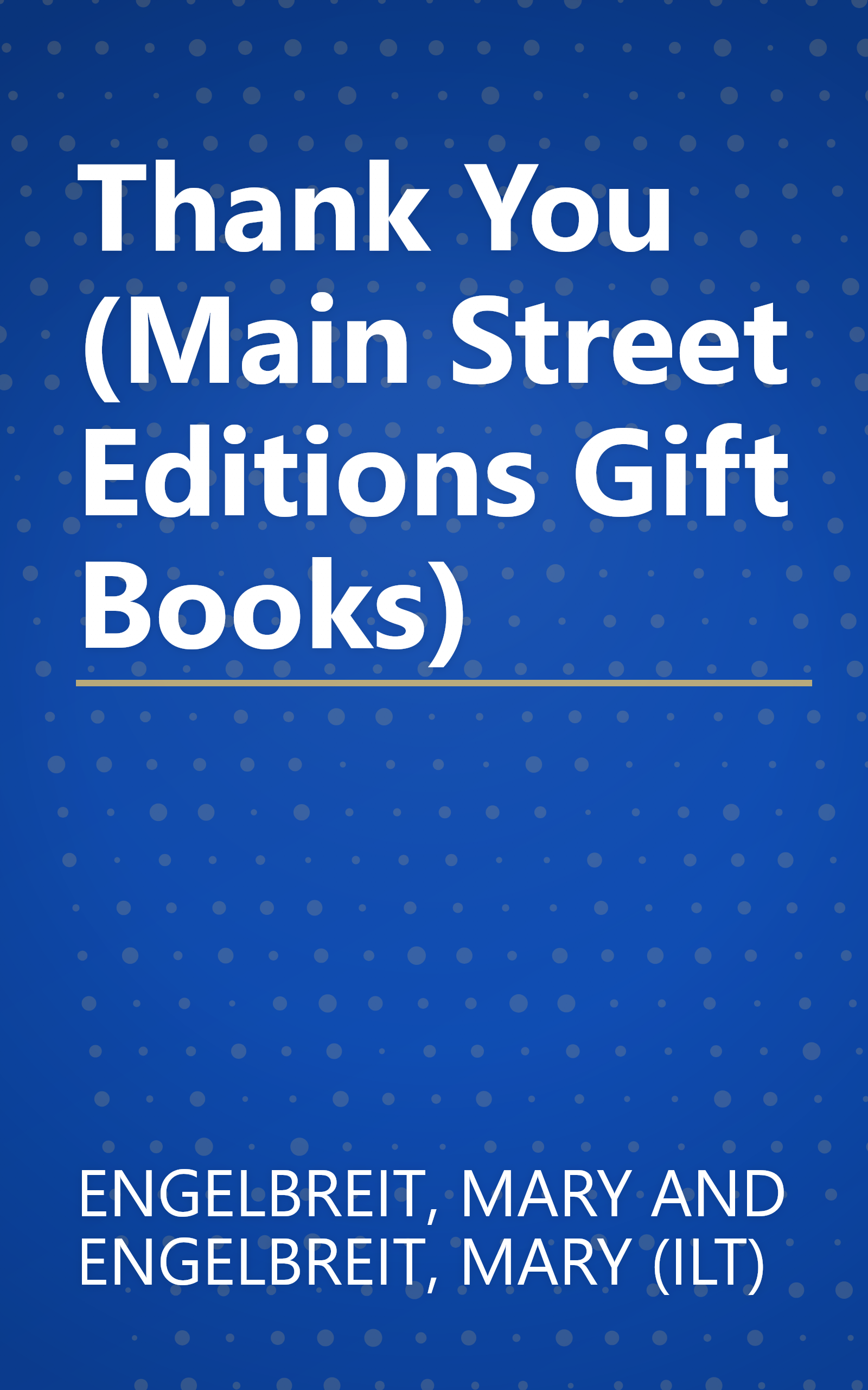 Thank You (Main Street Editions Gift Books) book cover