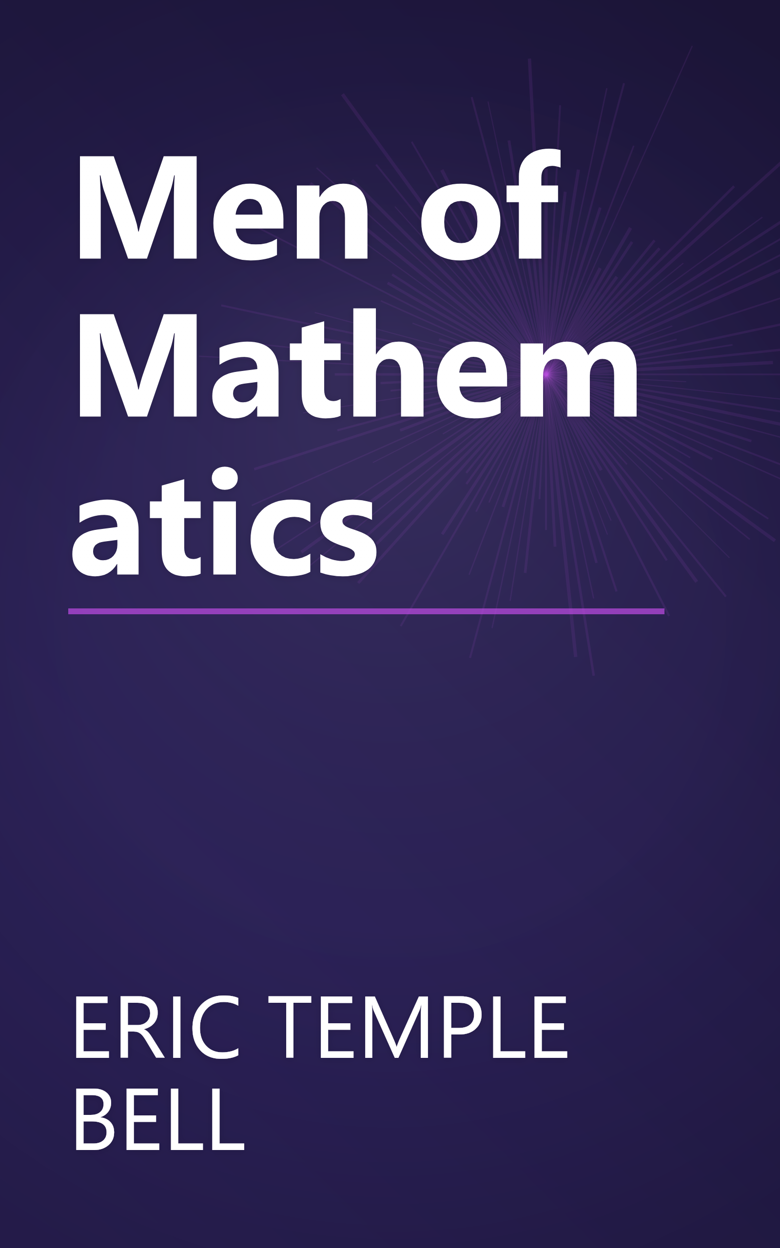 Men of Mathematics book cover
