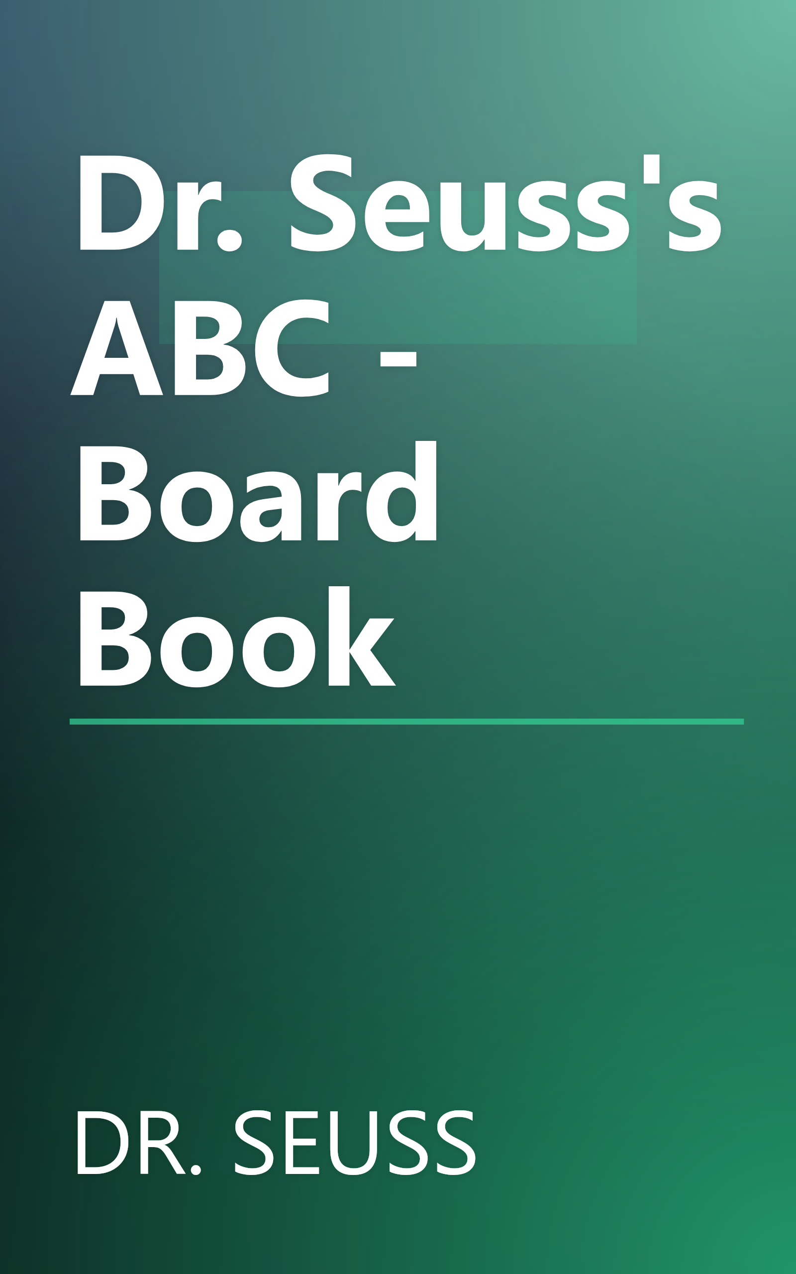 Dr. Seuss's ABC - Board Book book cover