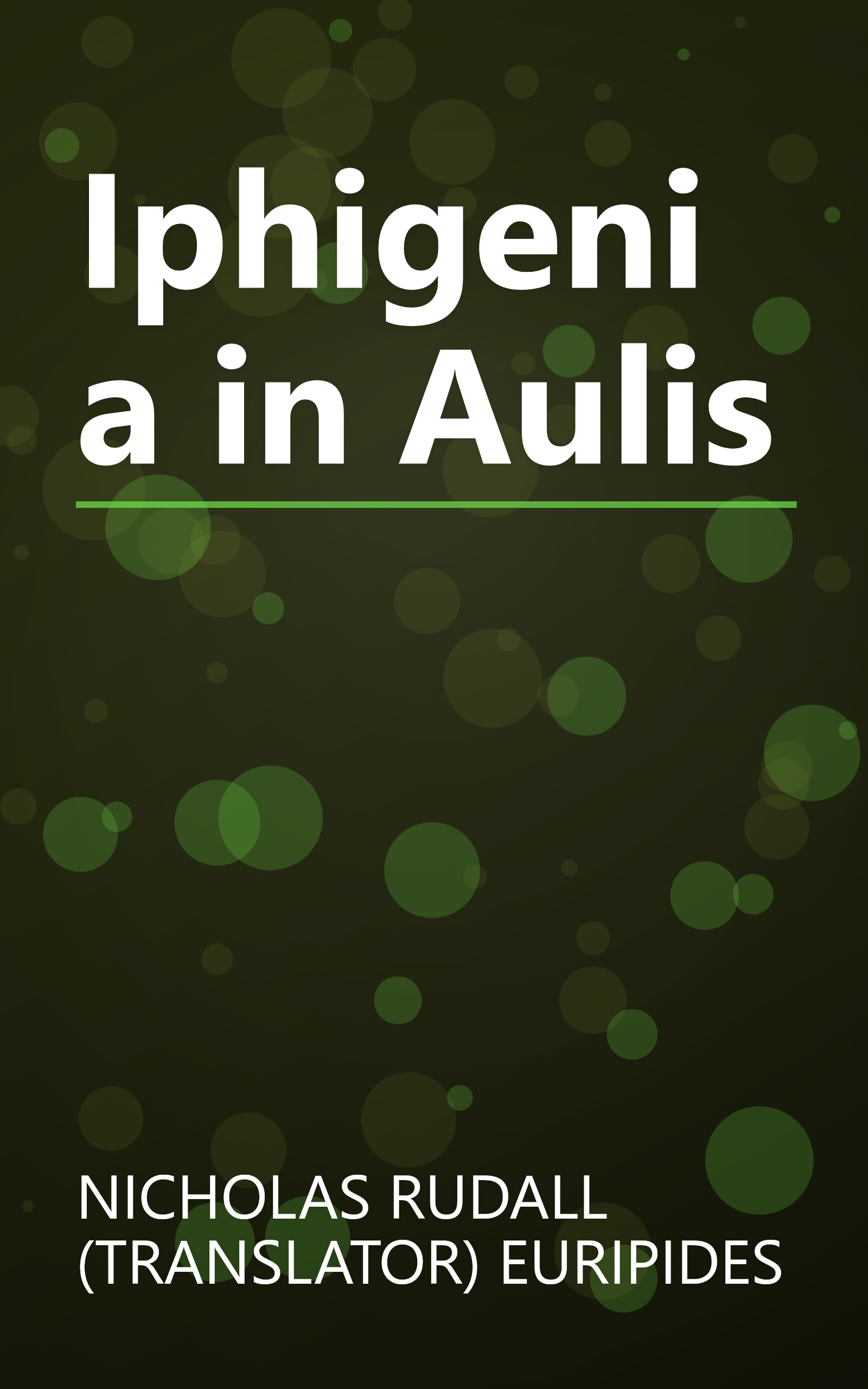 Iphigenia in Aulis book cover
