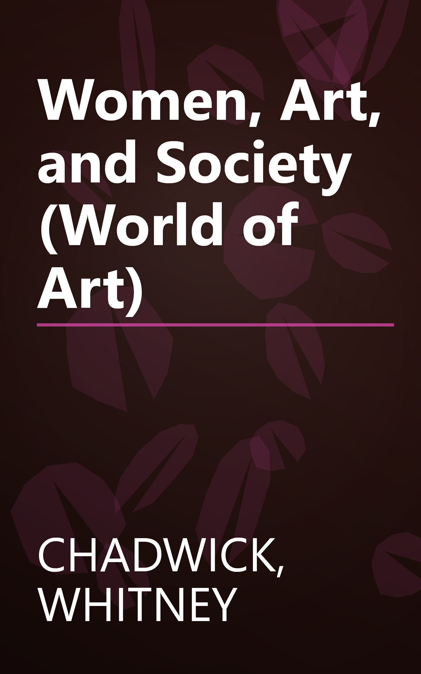 Women, Art, and Society (World of Art) book cover