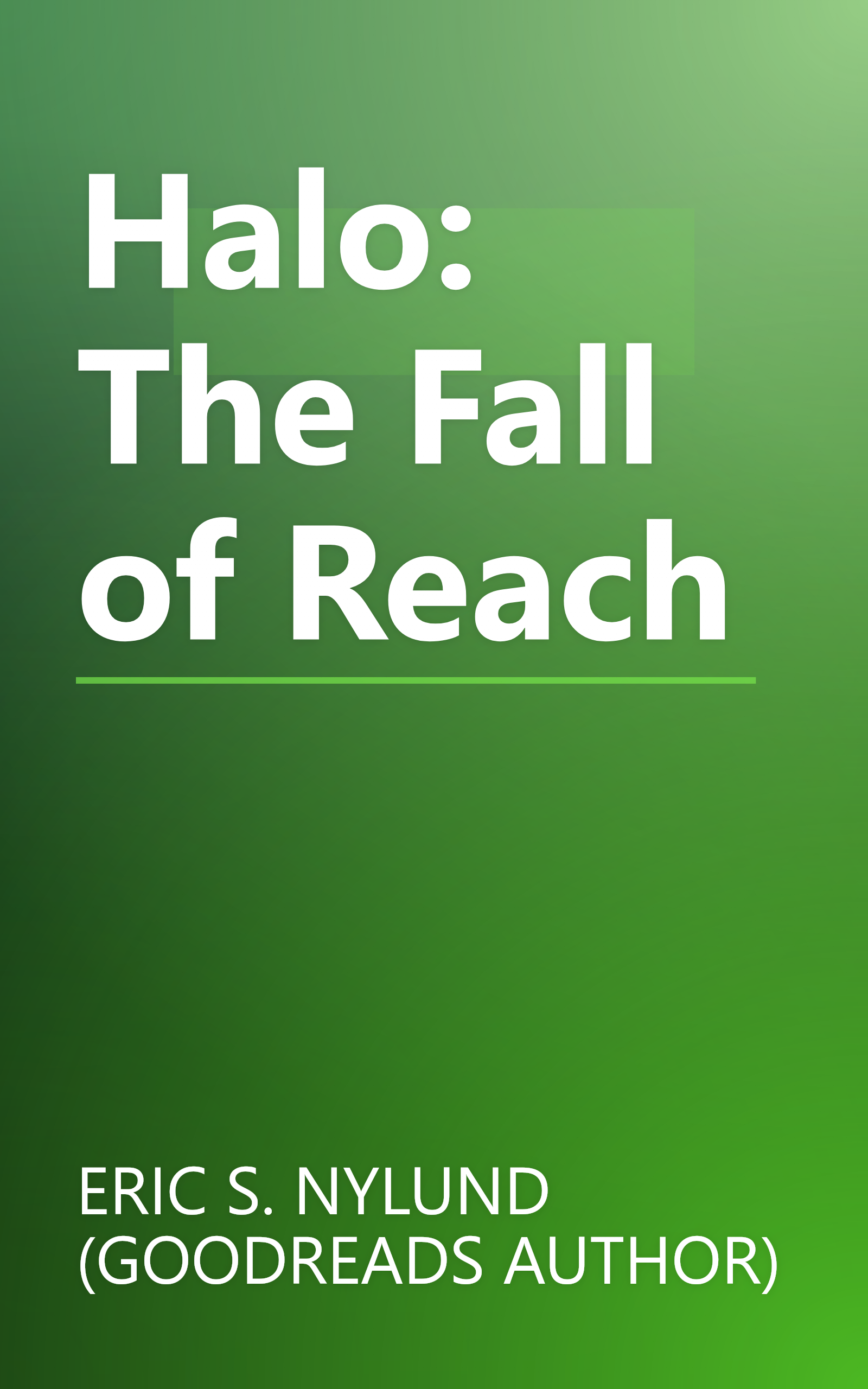 Halo: The Fall of Reach book cover