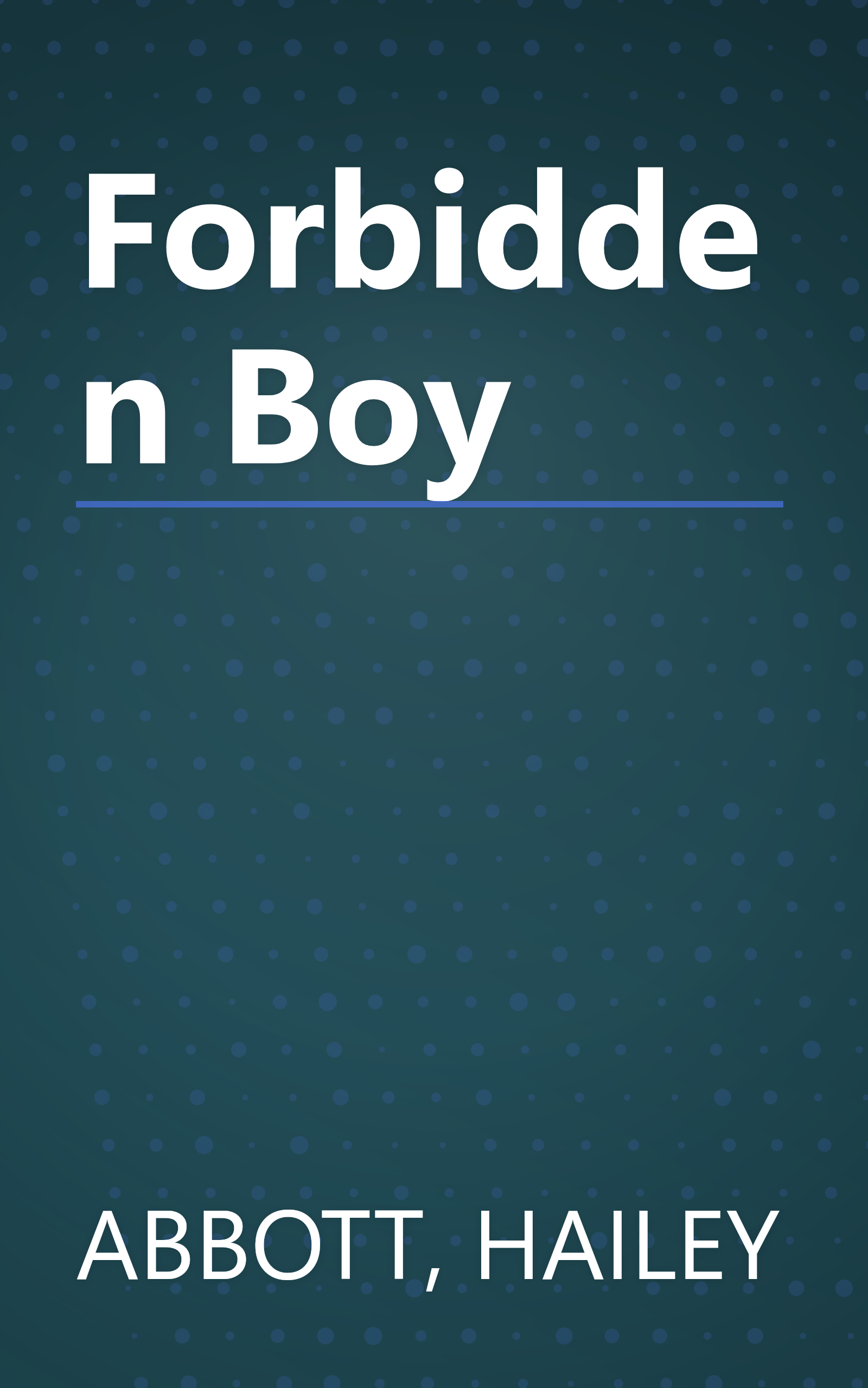 Forbidden Boy book cover