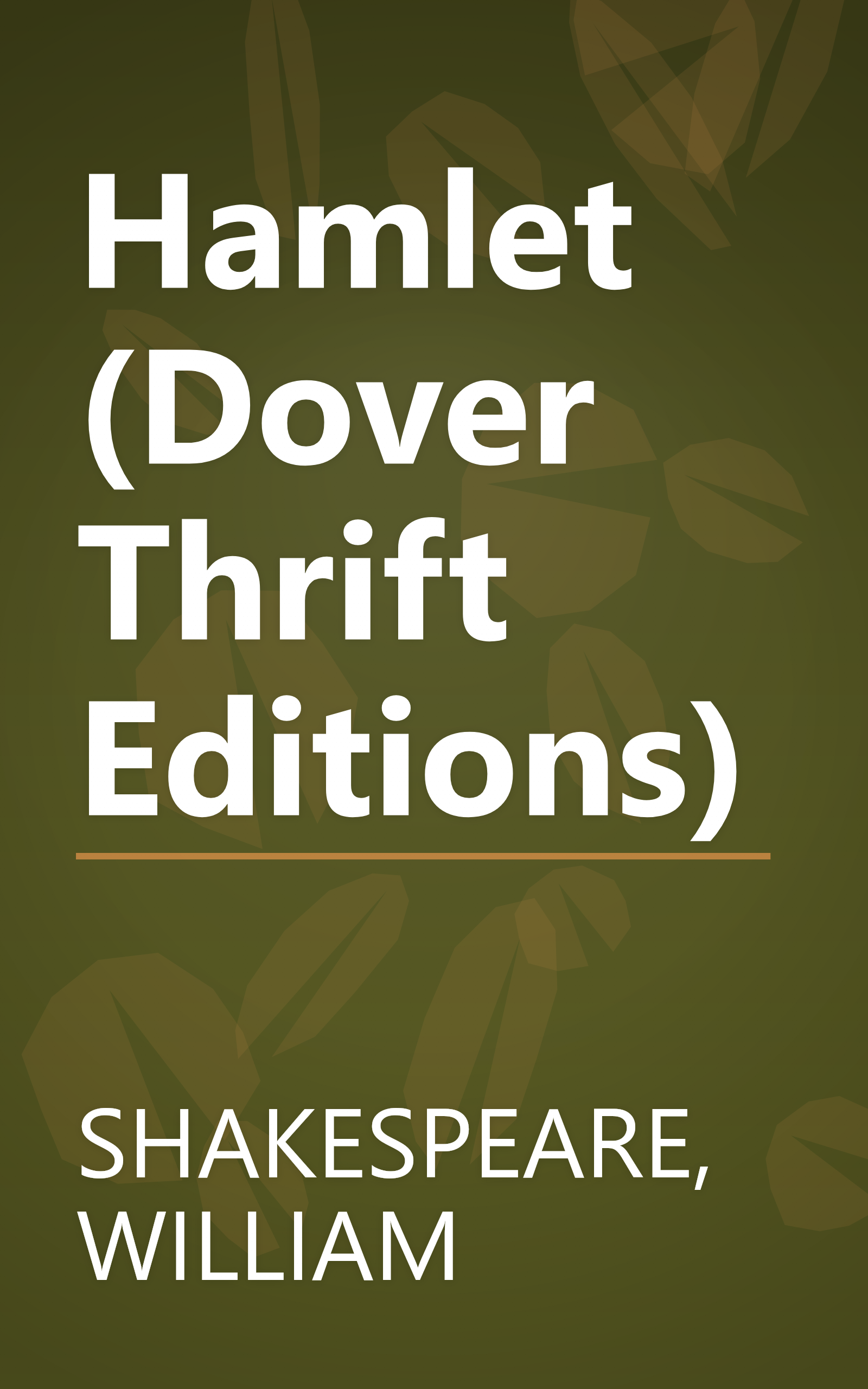 Hamlet (Dover Thrift Editions) book cover