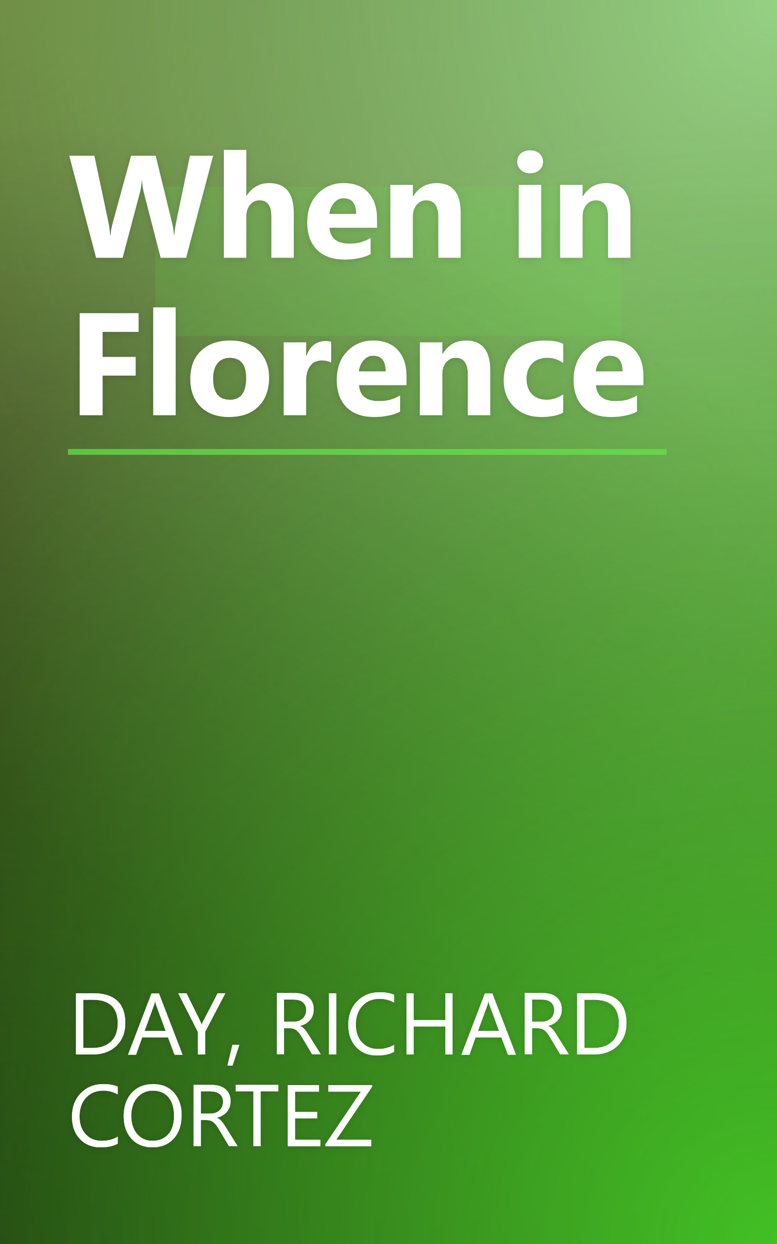 When in Florence book cover