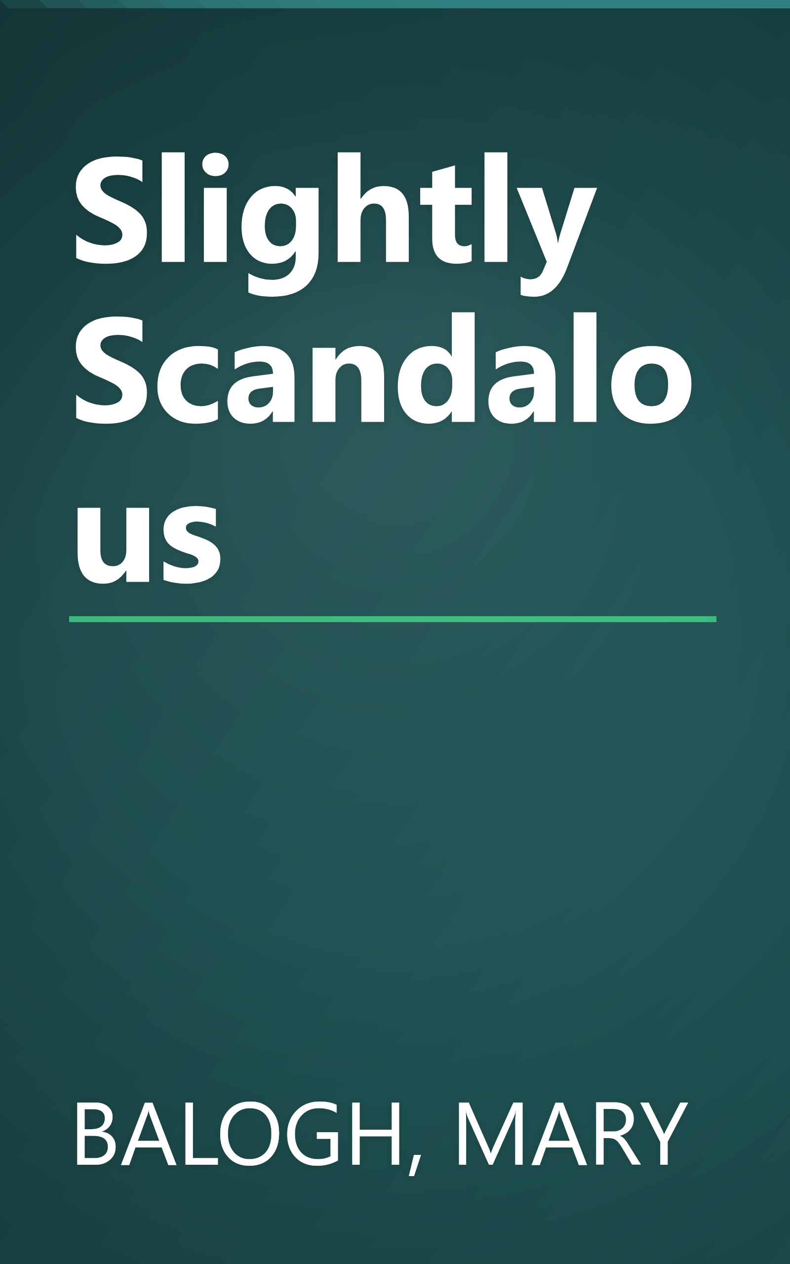 Slightly Scandalous book cover