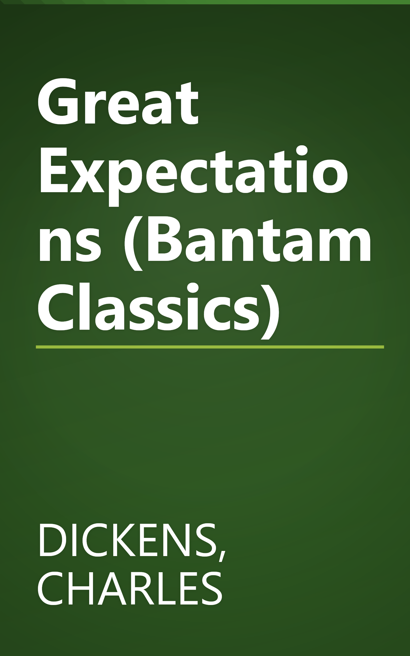 Great Expectations (Bantam Classics) book cover