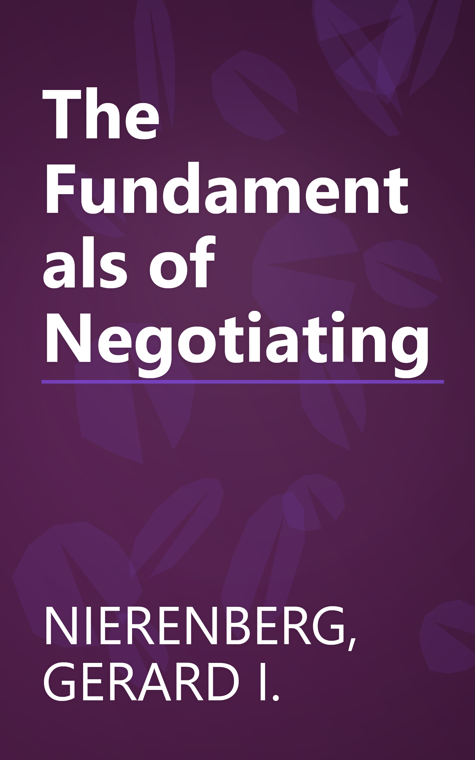 The Fundamentals of Negotiating book cover