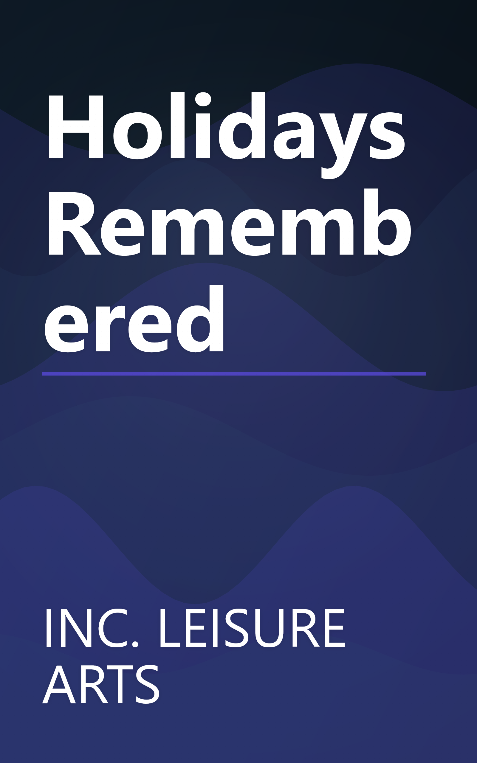 Holidays Remembered book cover