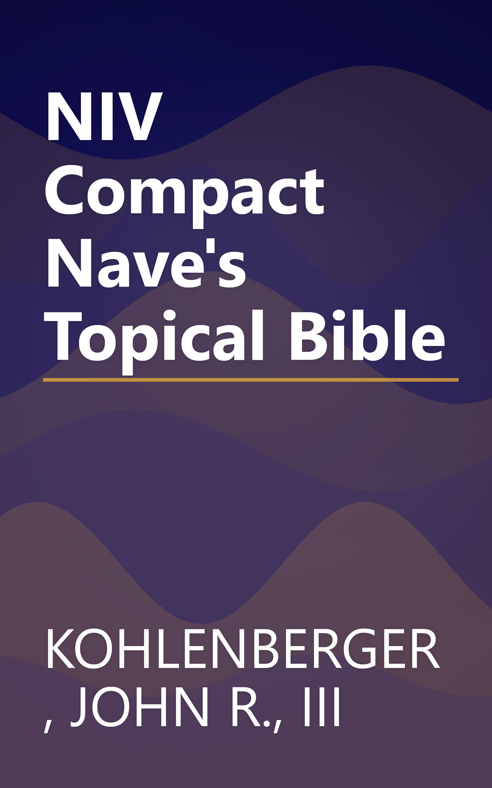 NIV Compact Nave's Topical Bible book cover