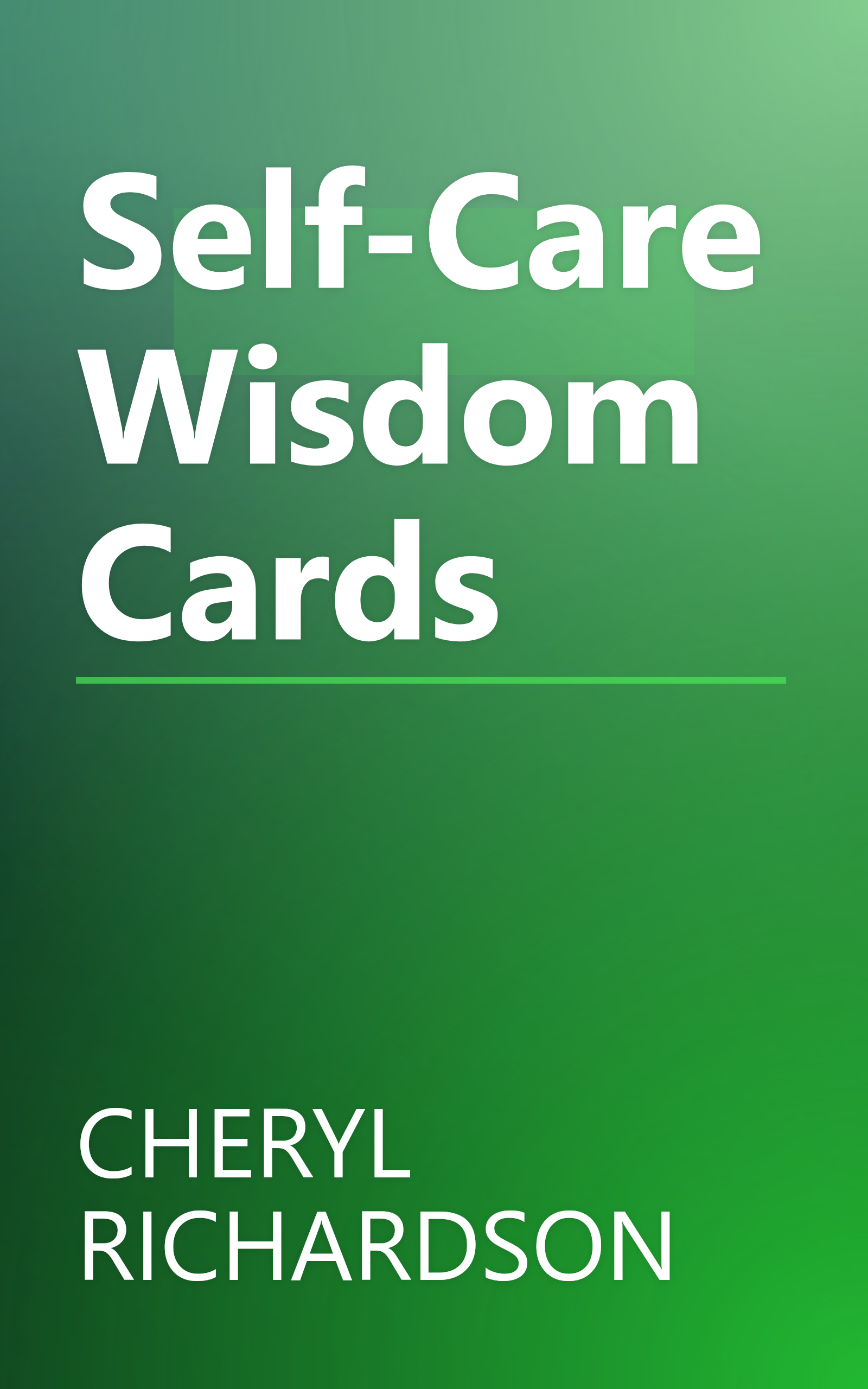 Self-Care Wisdom Cards book cover